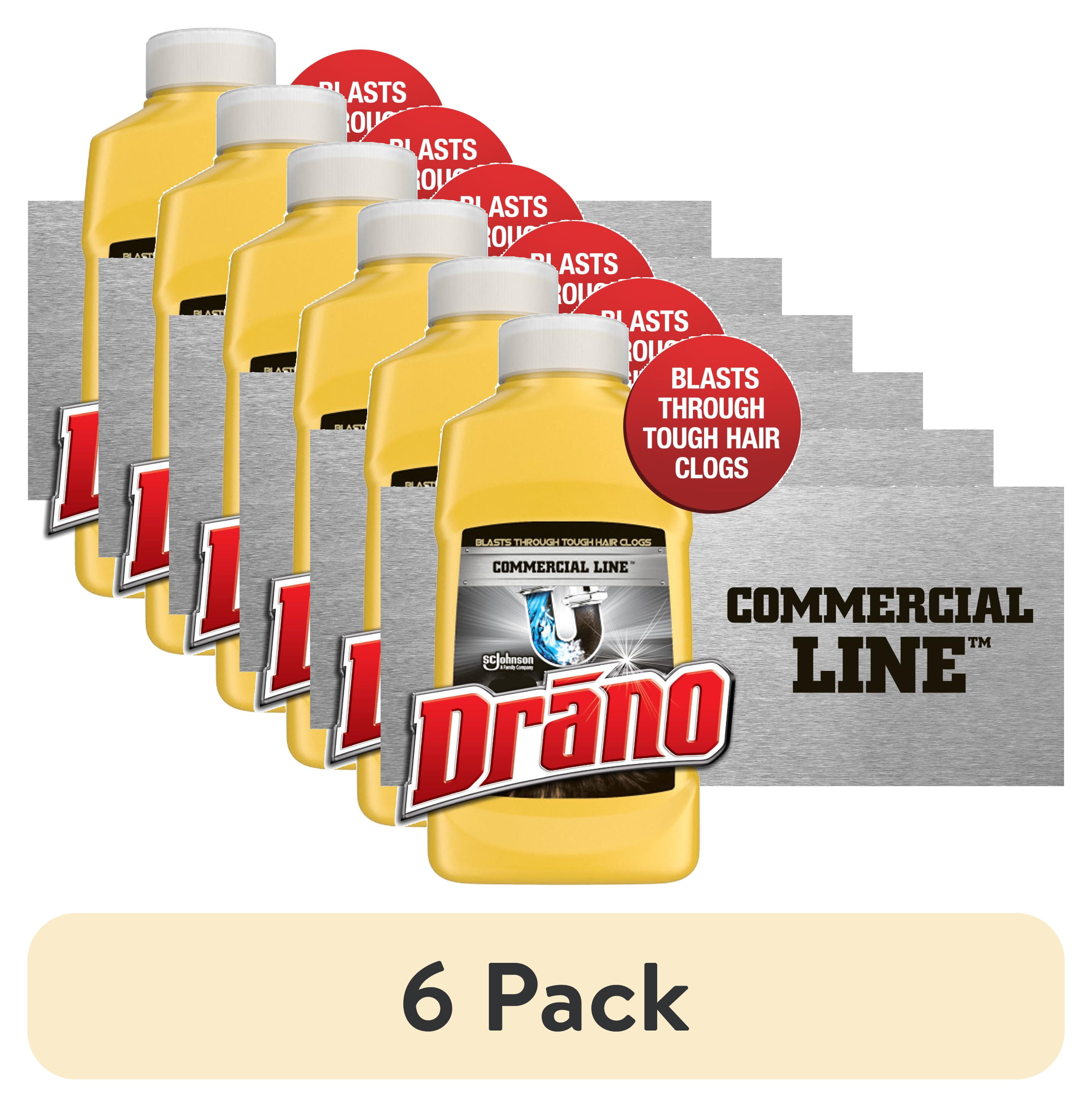 (6 pack) Drano Hair Buster Gel Drain Clog Remover, Commercial Line, 16 ...