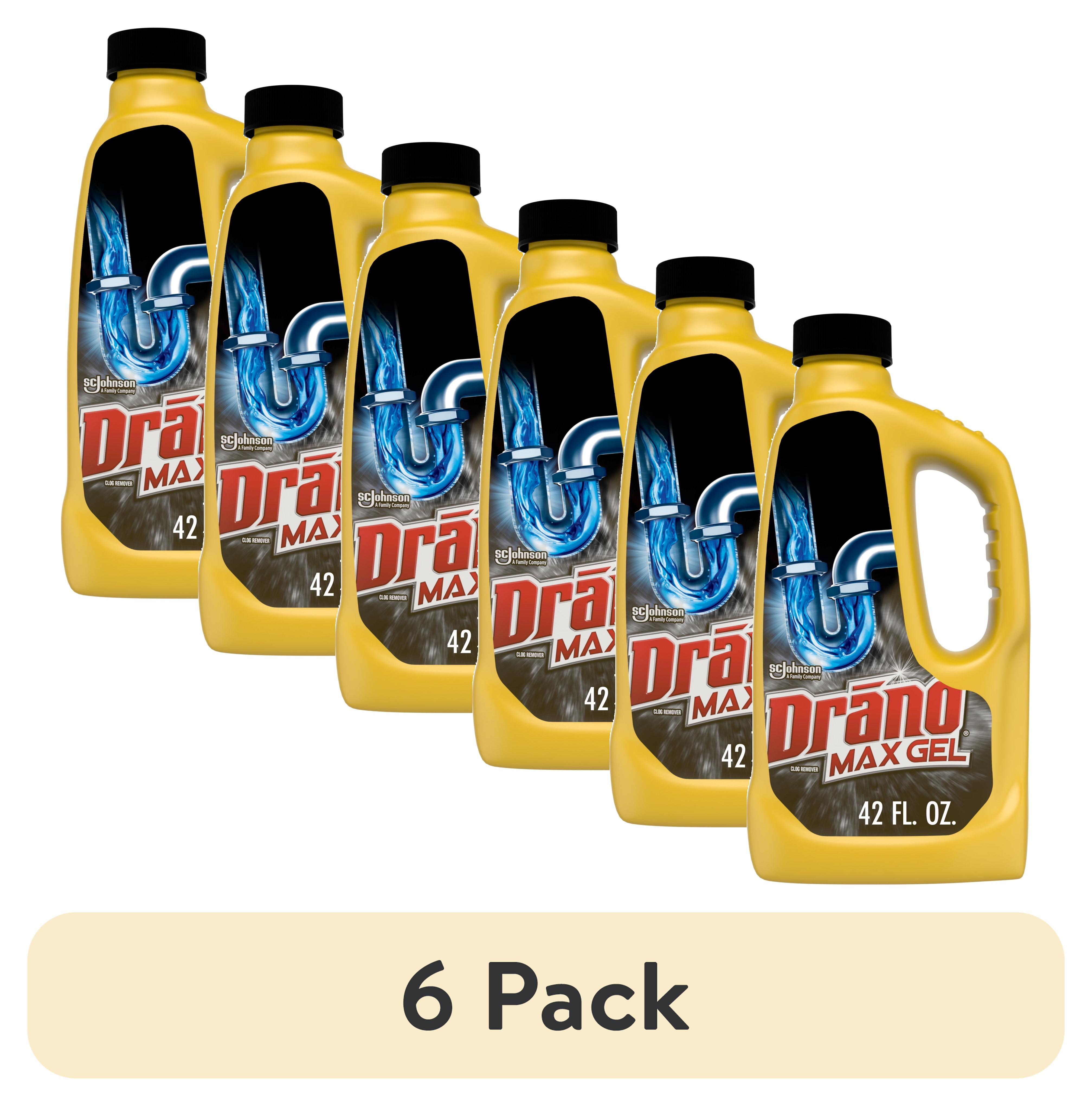 (6 pack) Drano Max Gel Drain & Clog Remover, Professional Strength, 42 ...