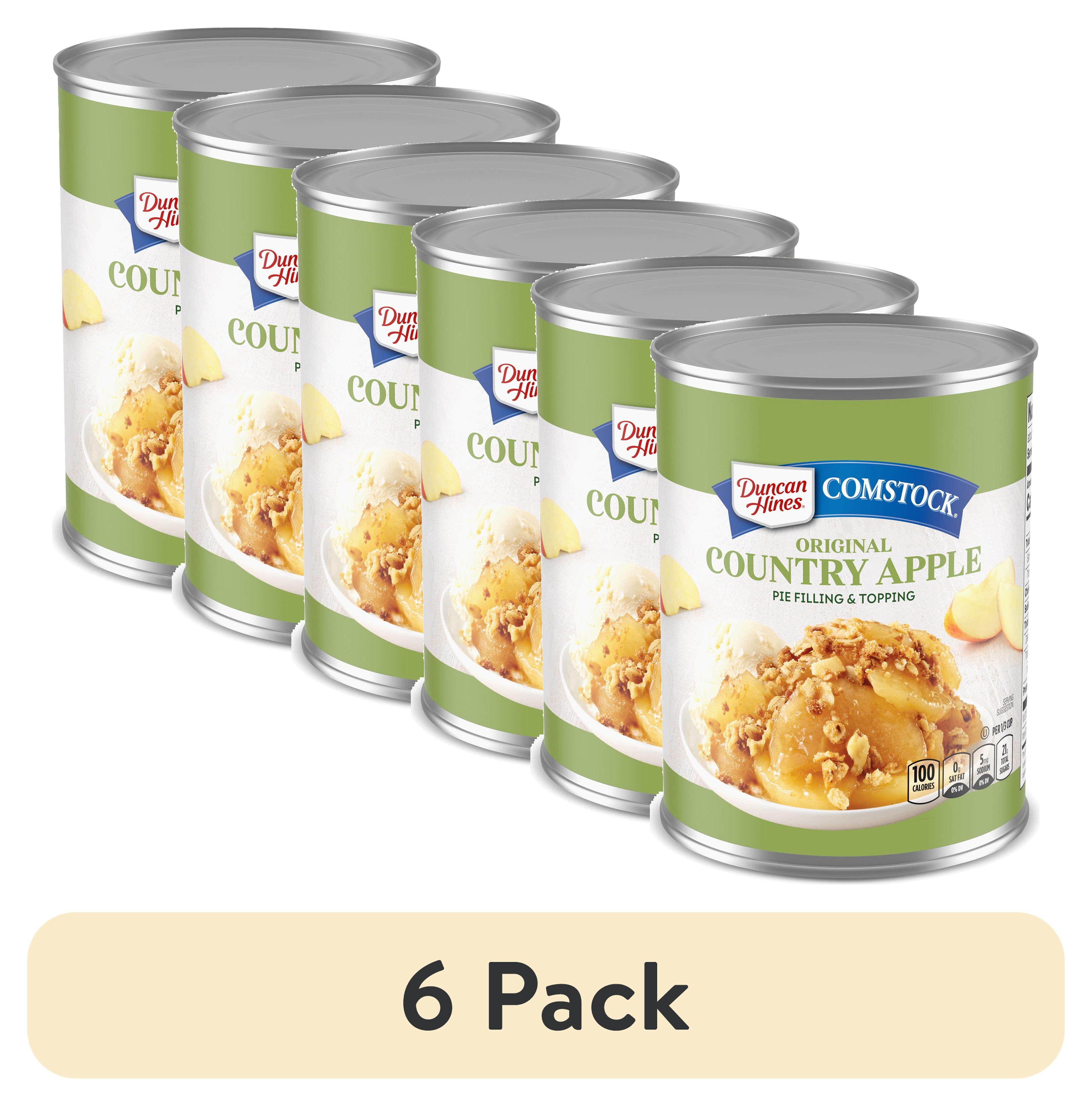 (6 pack) Duncan Hines Comstock Original Country Apple Pie Filling and ...
