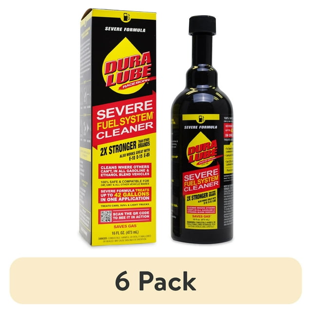 (6 pack) Dura Lube Severe Fuel System Cleaner Fuel Additive, Fights ...