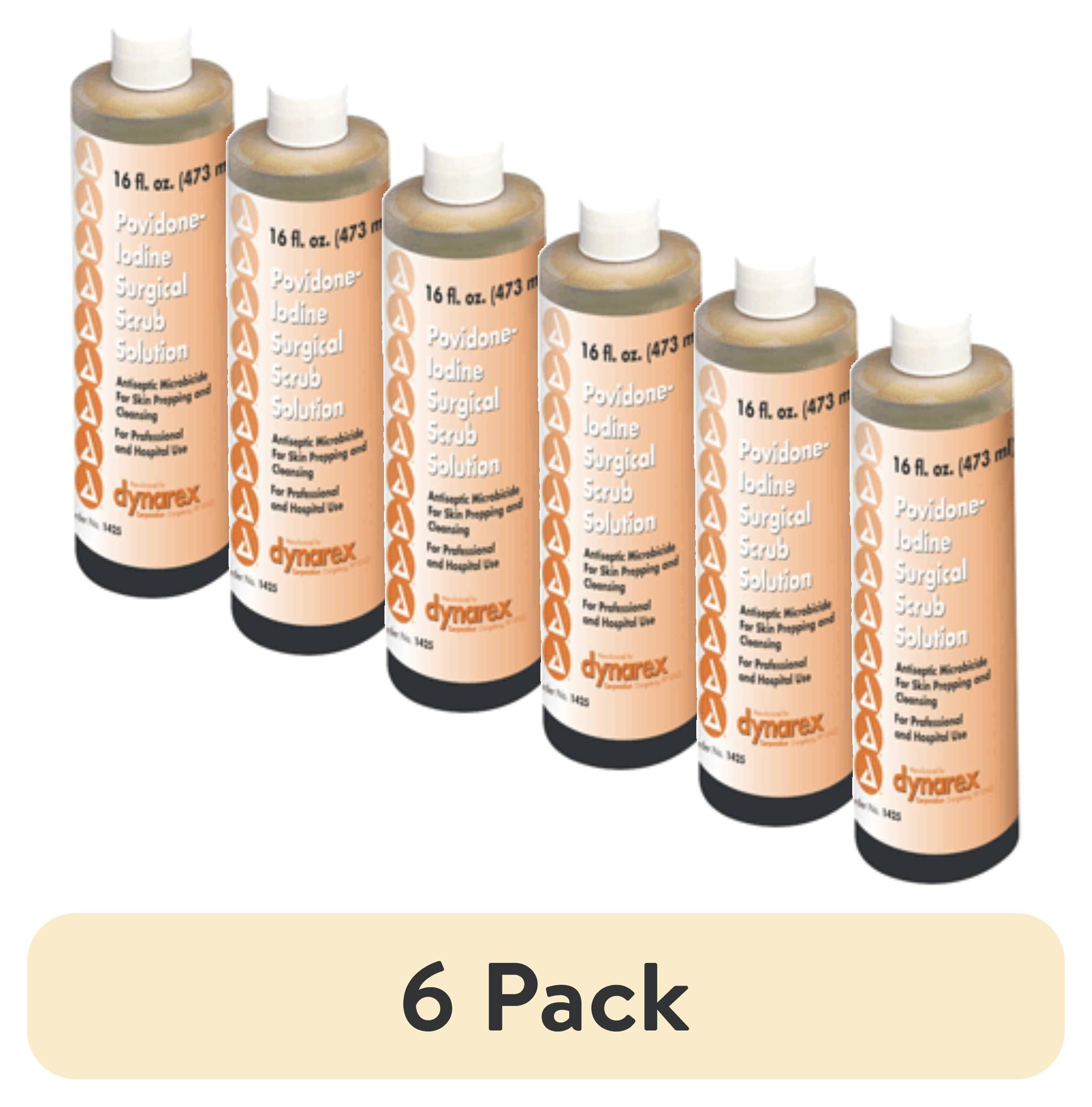 (6 pack) Dynarex Povidone-Iodine Surgical Scrub Solution 16 oz ...