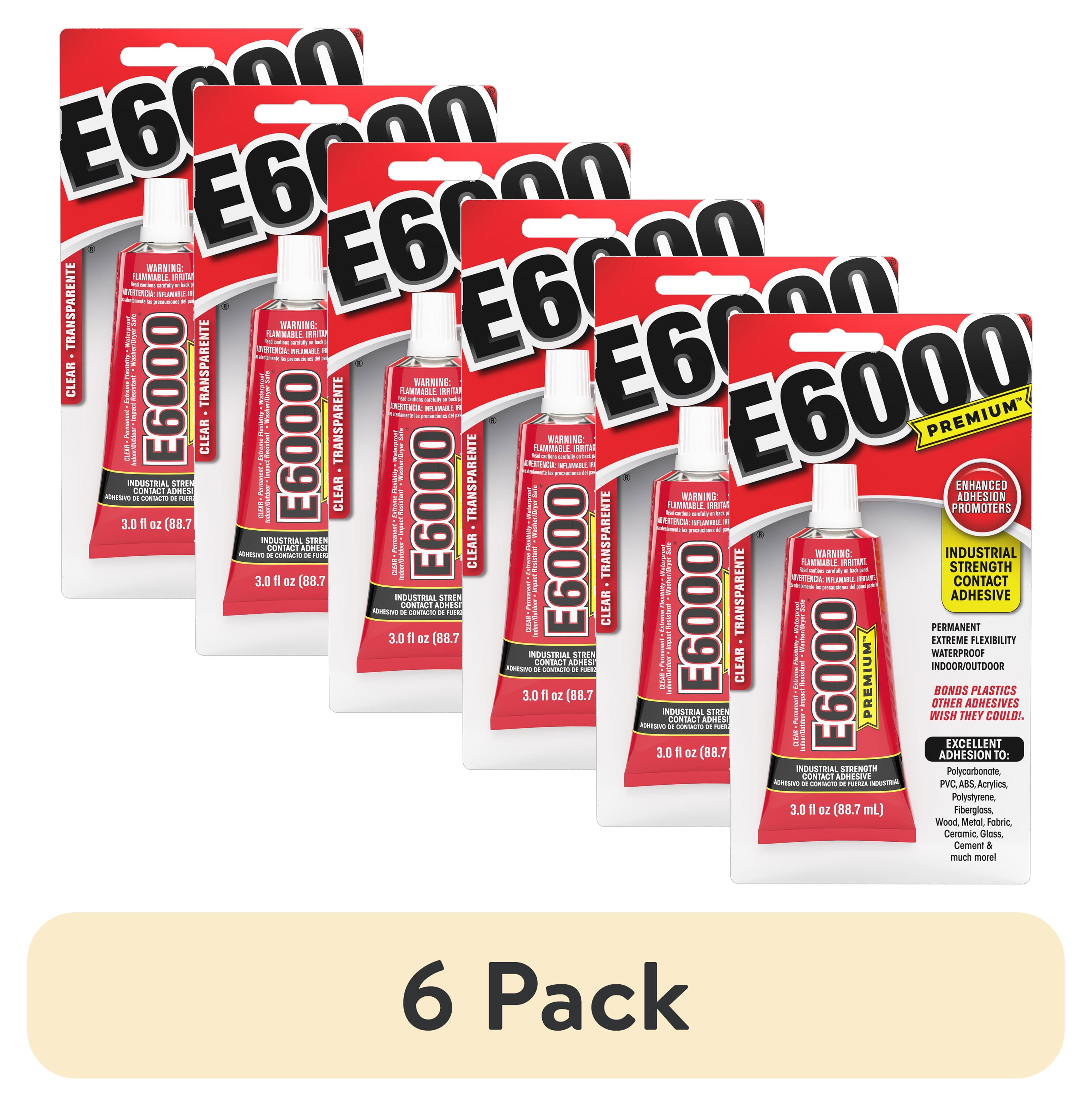 (6 pack) Eclectic E6000 Contact Adhesive Glue, Premium Industrial ...