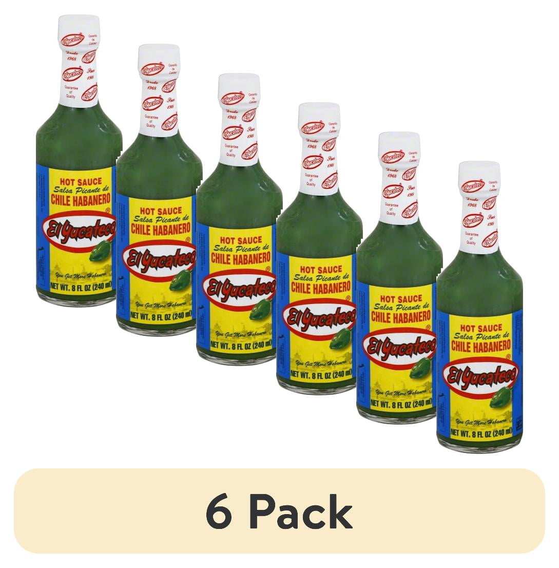 (6 pack) El Yucateco Green Habanero Hot Sauce, 10816493010146 (23047607 ...