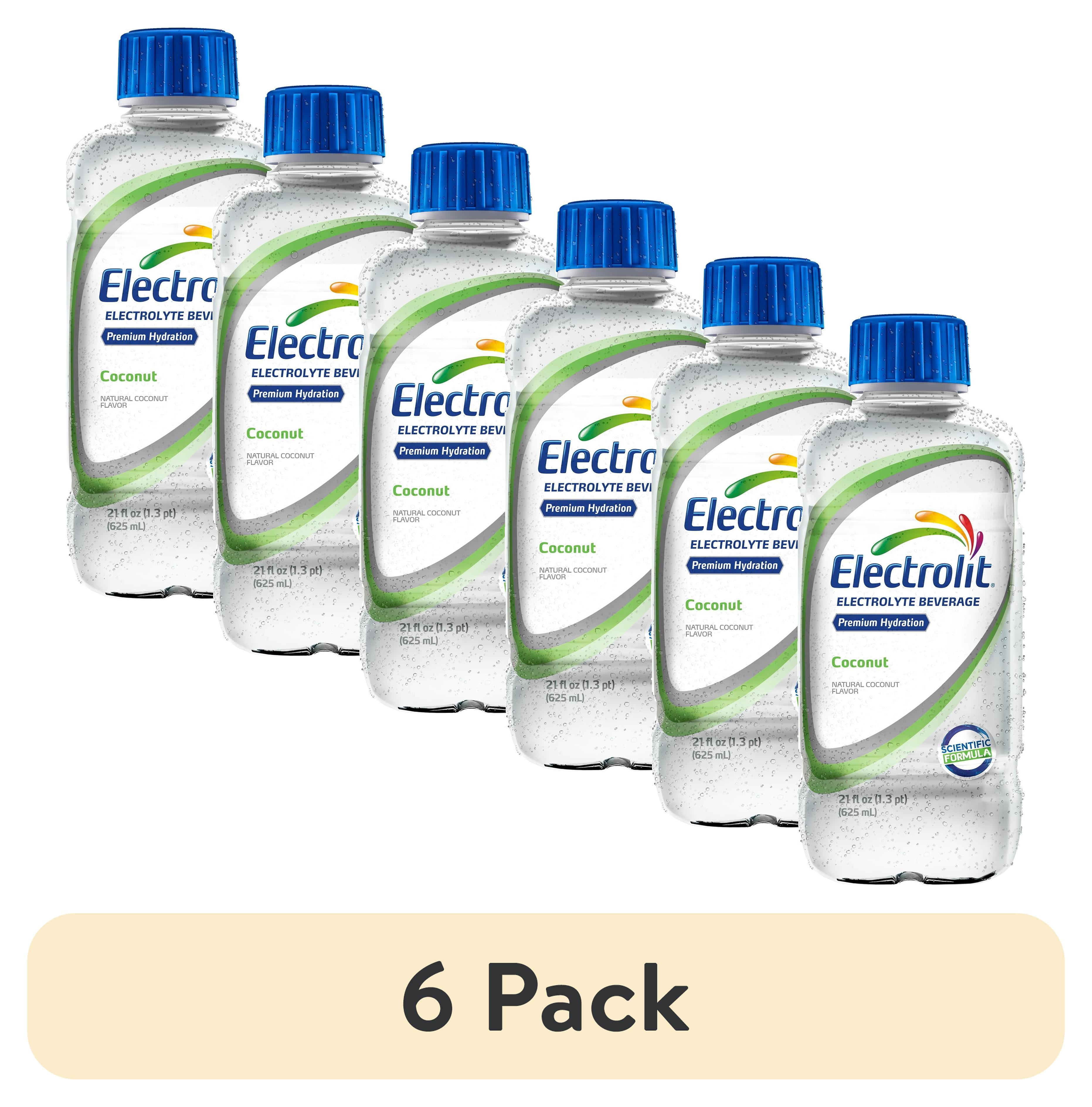 (6 pack) PR Electrolit Coconut 21oz Bottle, 12 pack, Electrolyte ...