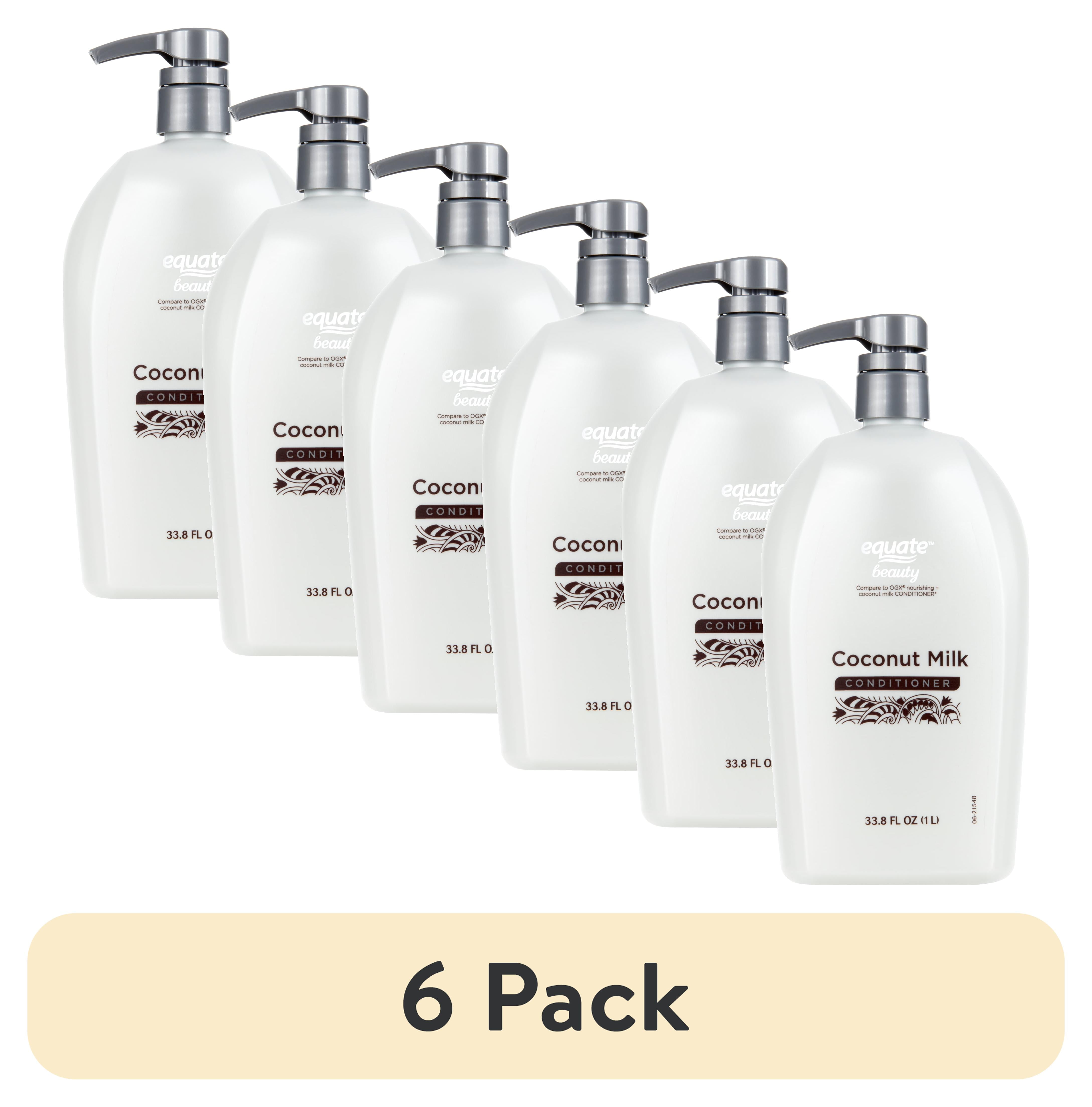 (6 pack) Equate Coconut Milk Conditioner for Hair Care, 33.8 fl oz ...