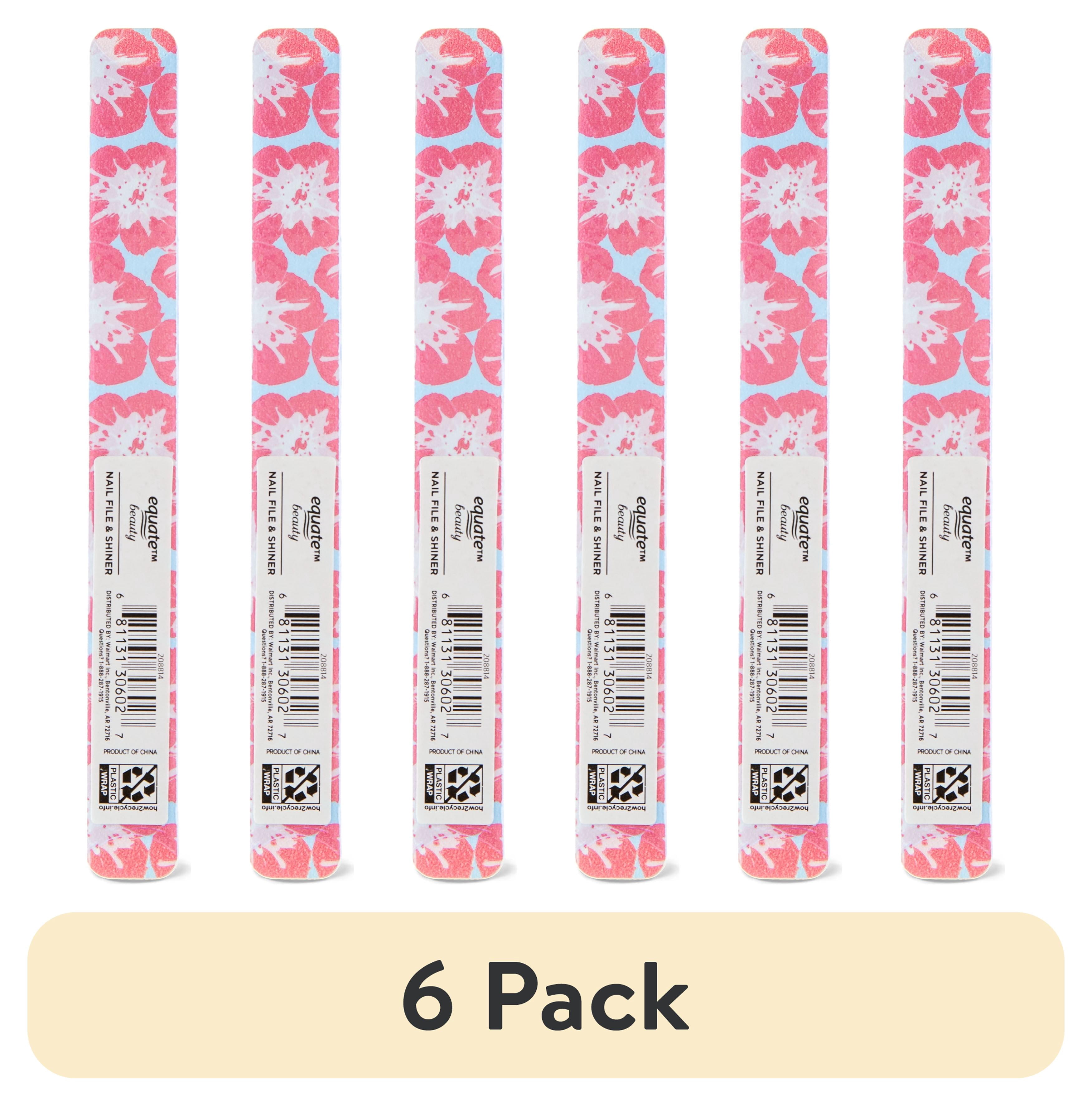 (6 pack) Equate Nail File and Shiner, Pattern May Vary, 1 Count ...