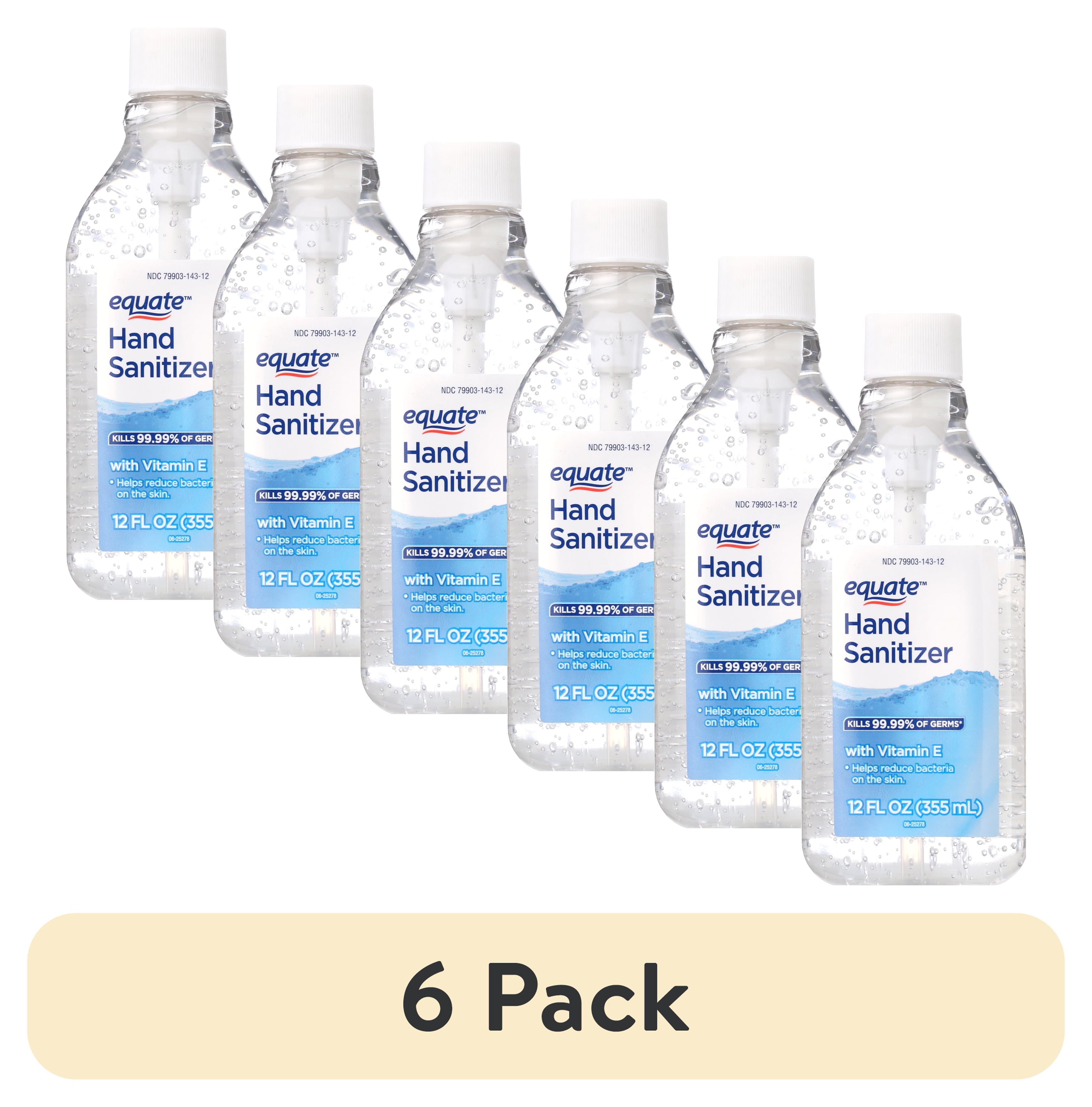 (6 pack) Equate Hand Sanitizer with Vitamin E, 12 fl oz - Walmart.com