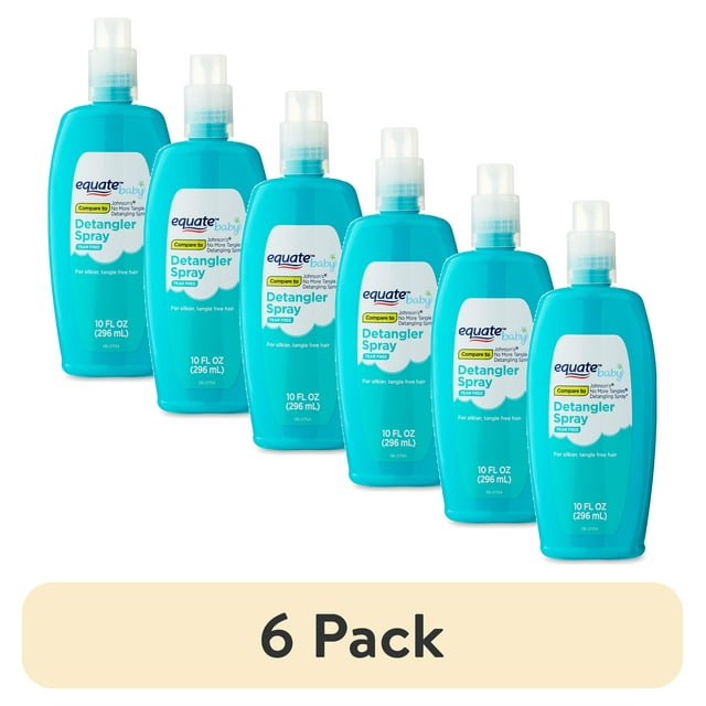 (6 pack) Equate Baby Tear-Free Detangler Spray, 10 fl oz, Compare to ...