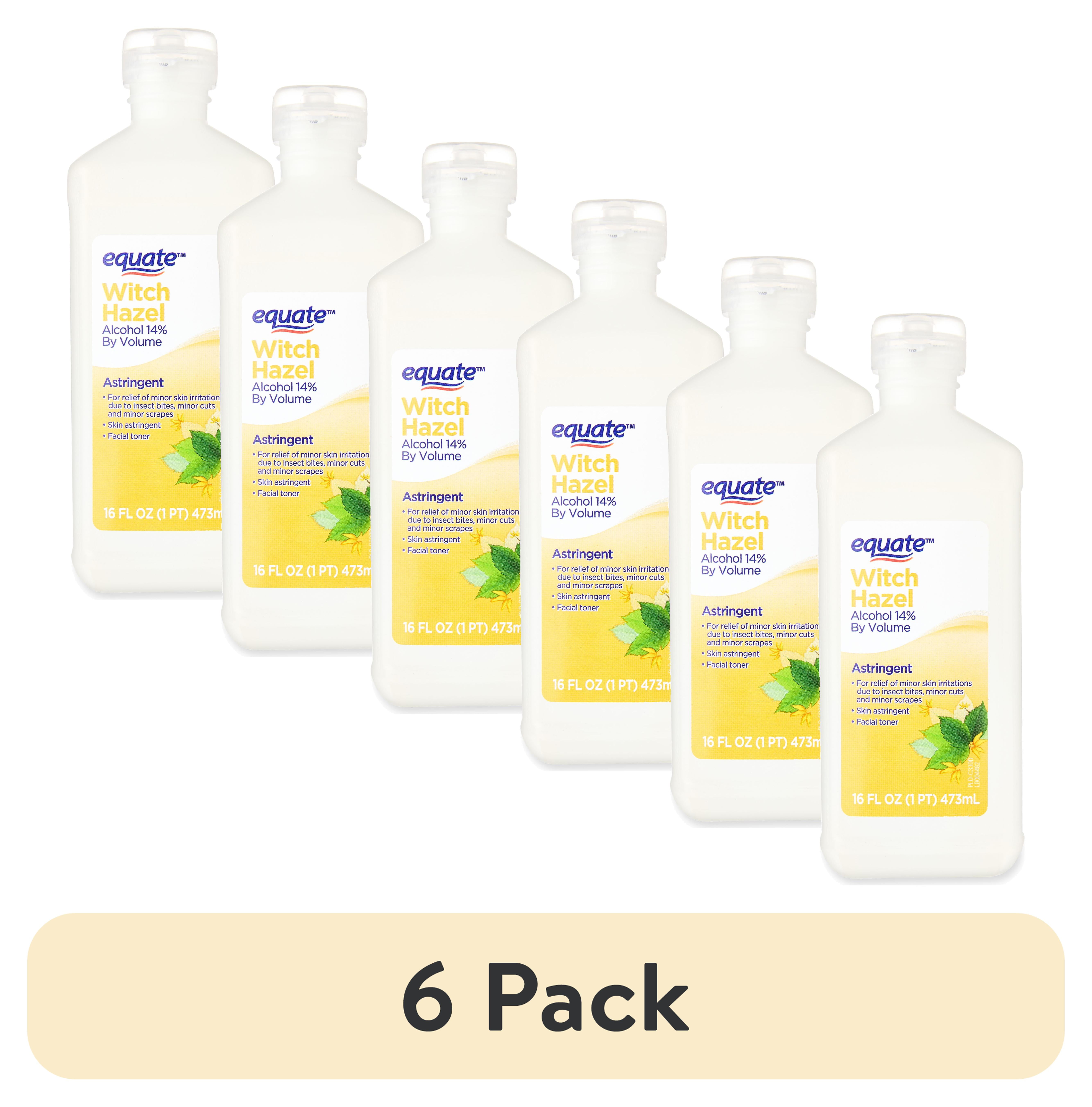 (6 pack) Equate Witch Hazel Astringent Liquid, 16 fl oz - Walmart.com