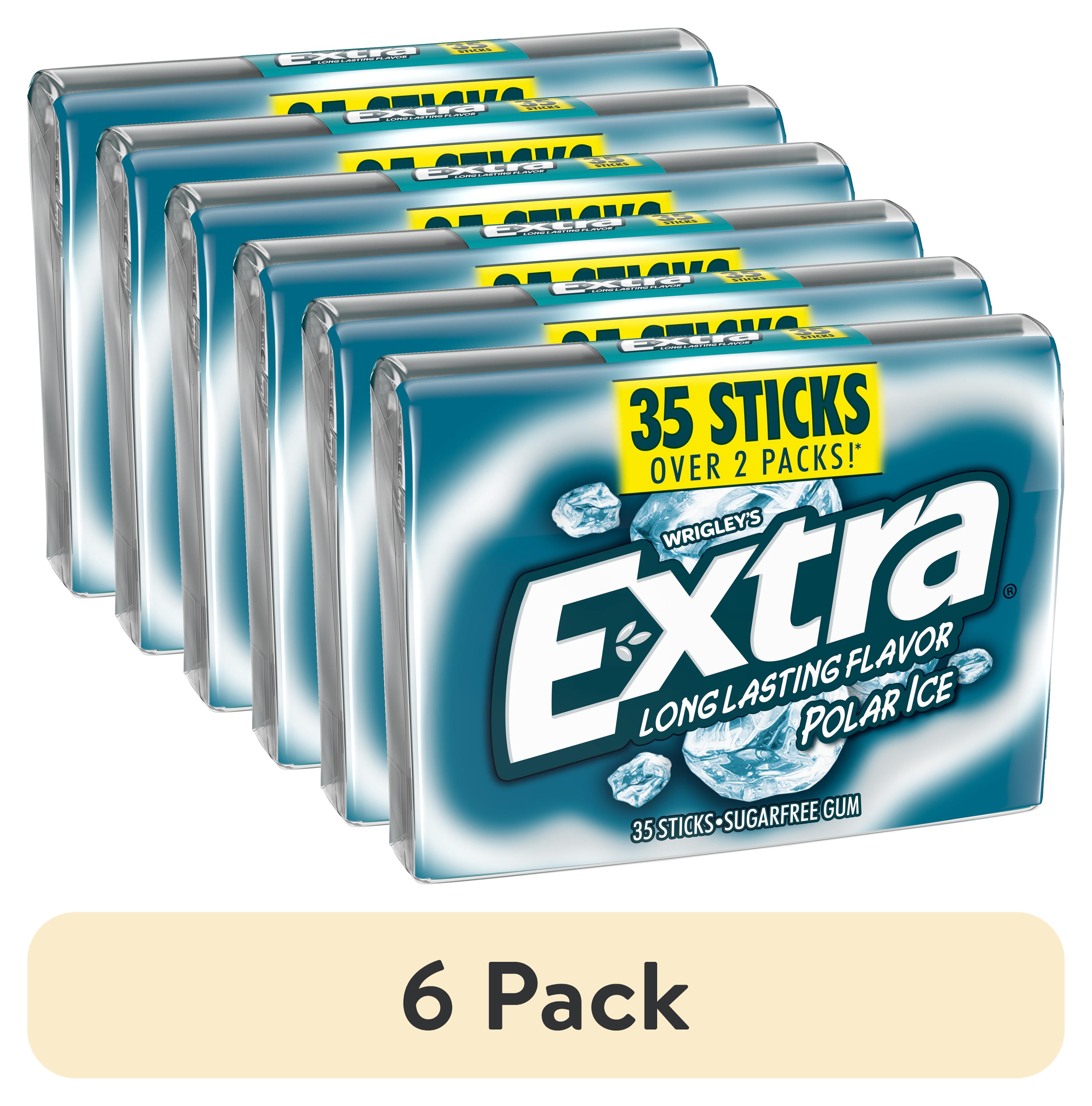 (6 pack) Extra Polar Ice Back To School Sugar Free Chewing Gum - 35 ...
