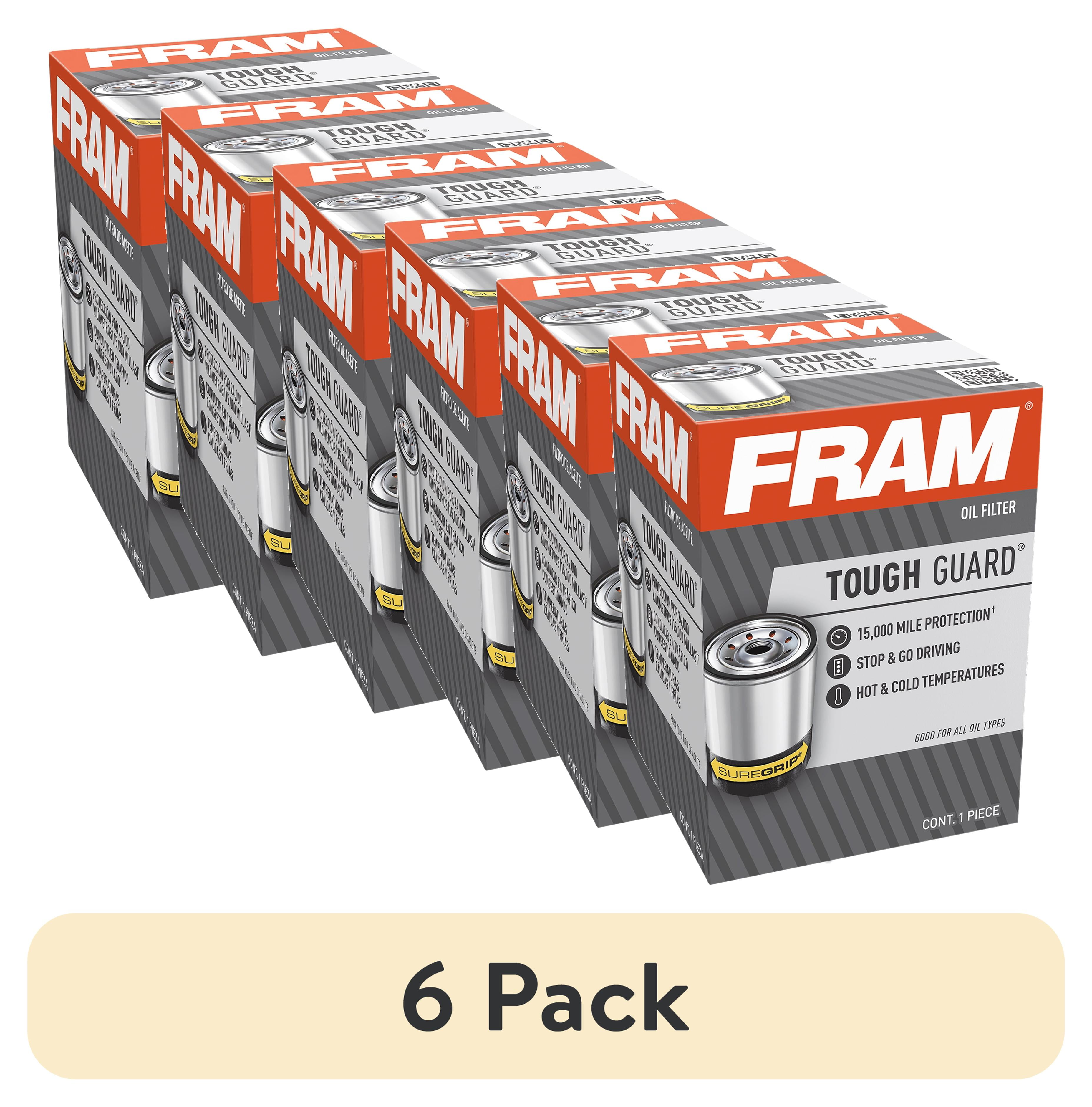 (6 pack) FRAM Tough Guard Filter TG4967, 15K Miles, Replacement Oil ...