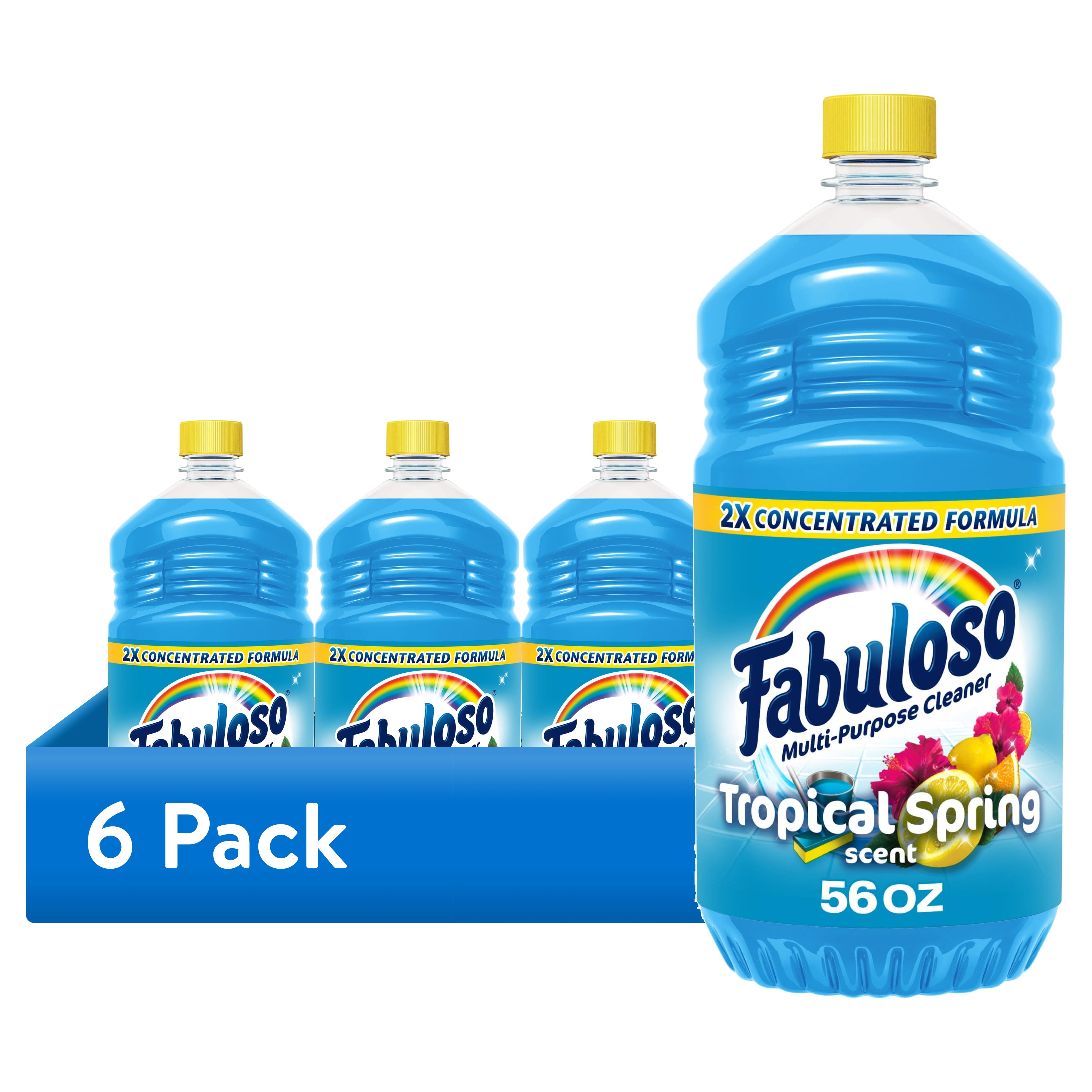 (6 pack) Fabuloso Multi-Purpose Cleaner & Floor Cleaner 2x Concentrated ...