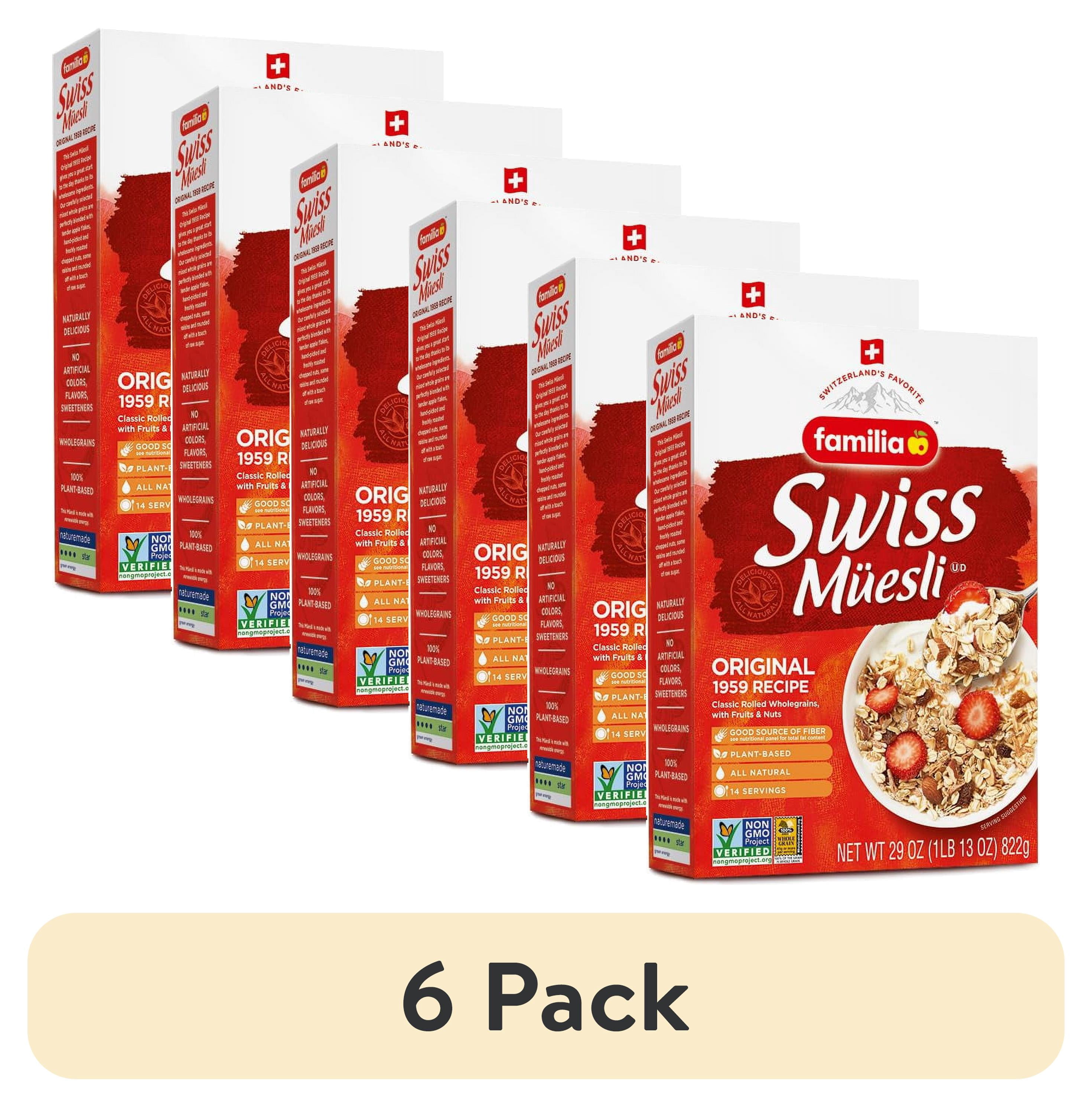 (6 pack) Familia Swiss Muesli Cereal, Original Recipe with Fruit and ...