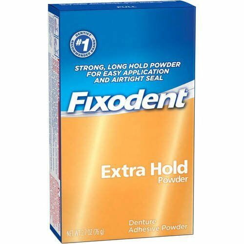 (6 pack) Fixodent Denture Adhesive Extra Hold Powder and Airtight Seal ...