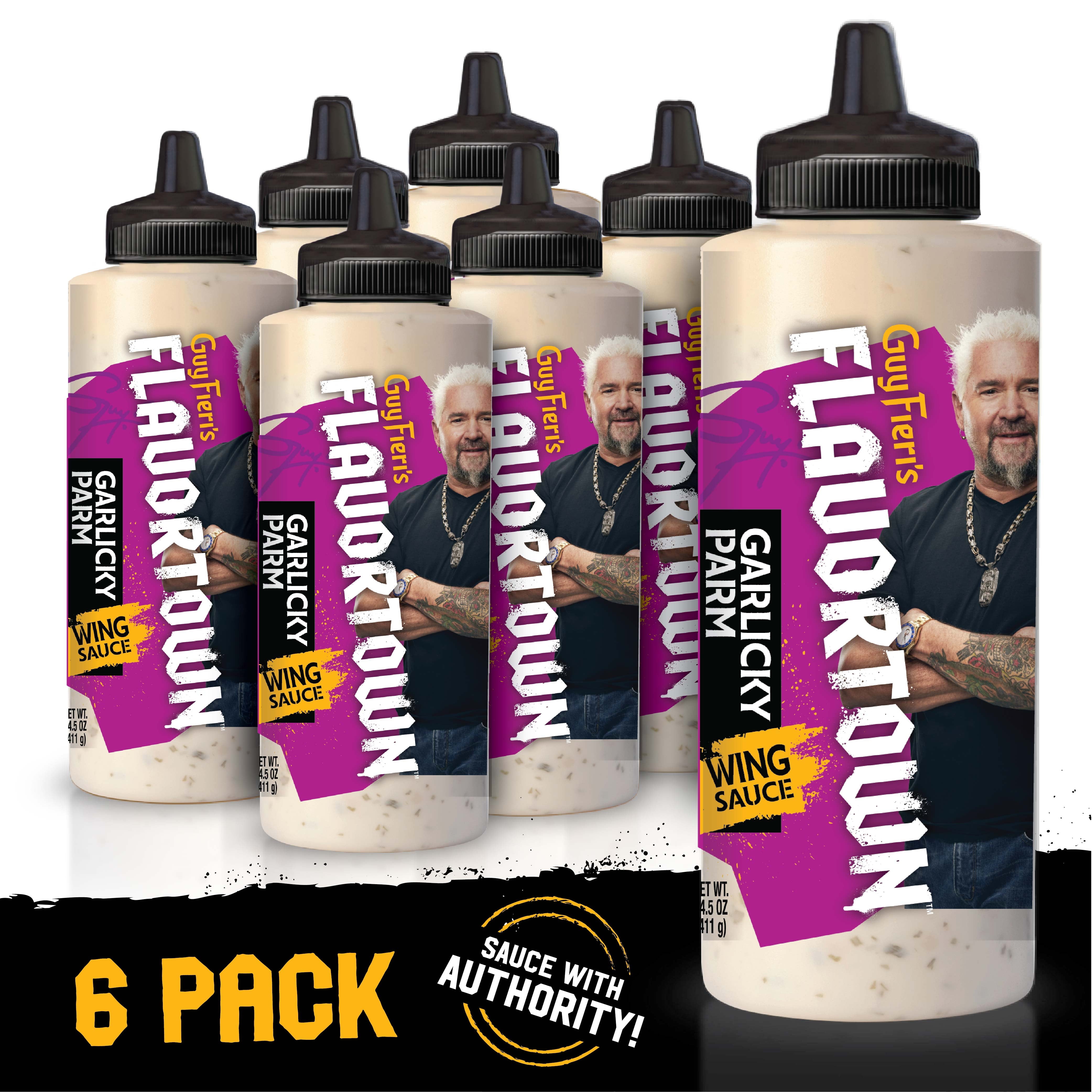 (6 pack) Flavortown Garlic Parmesan Wing Sauce, 12.8oz - Walmart.com
