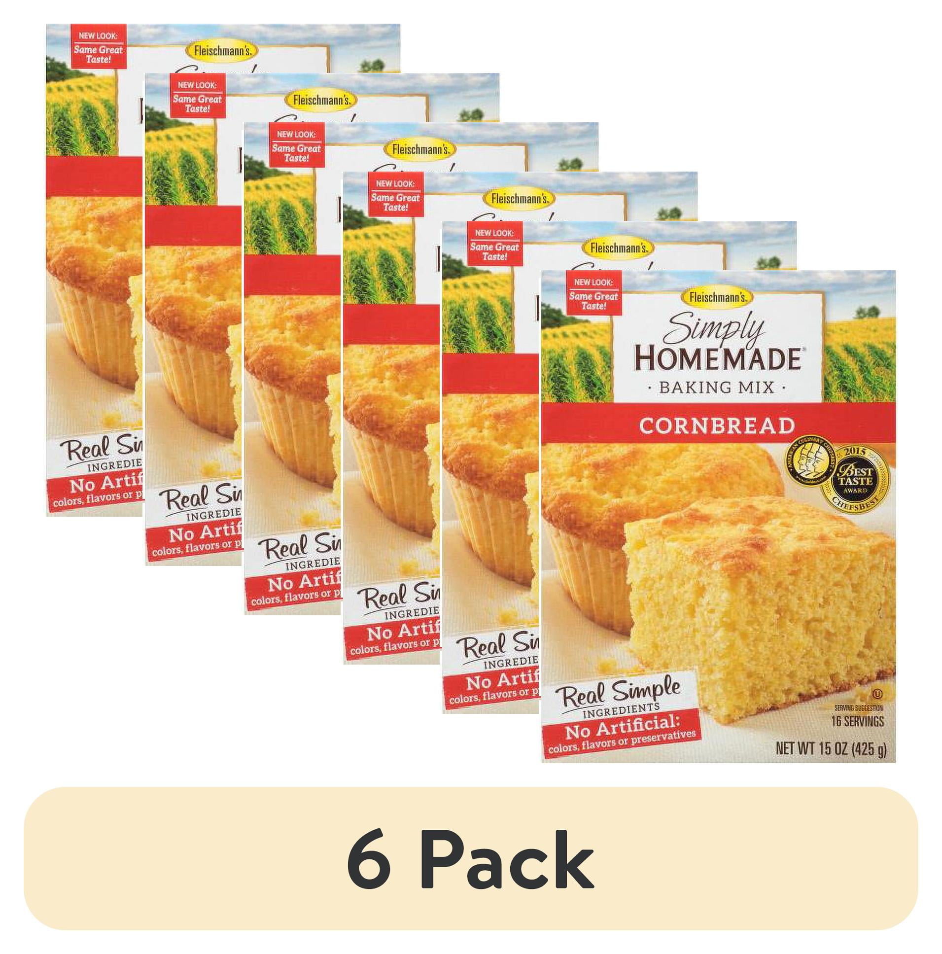(6 pack) Fleischmann's, Simply Homemade, Cornbread Baking Mix - Walmart.com