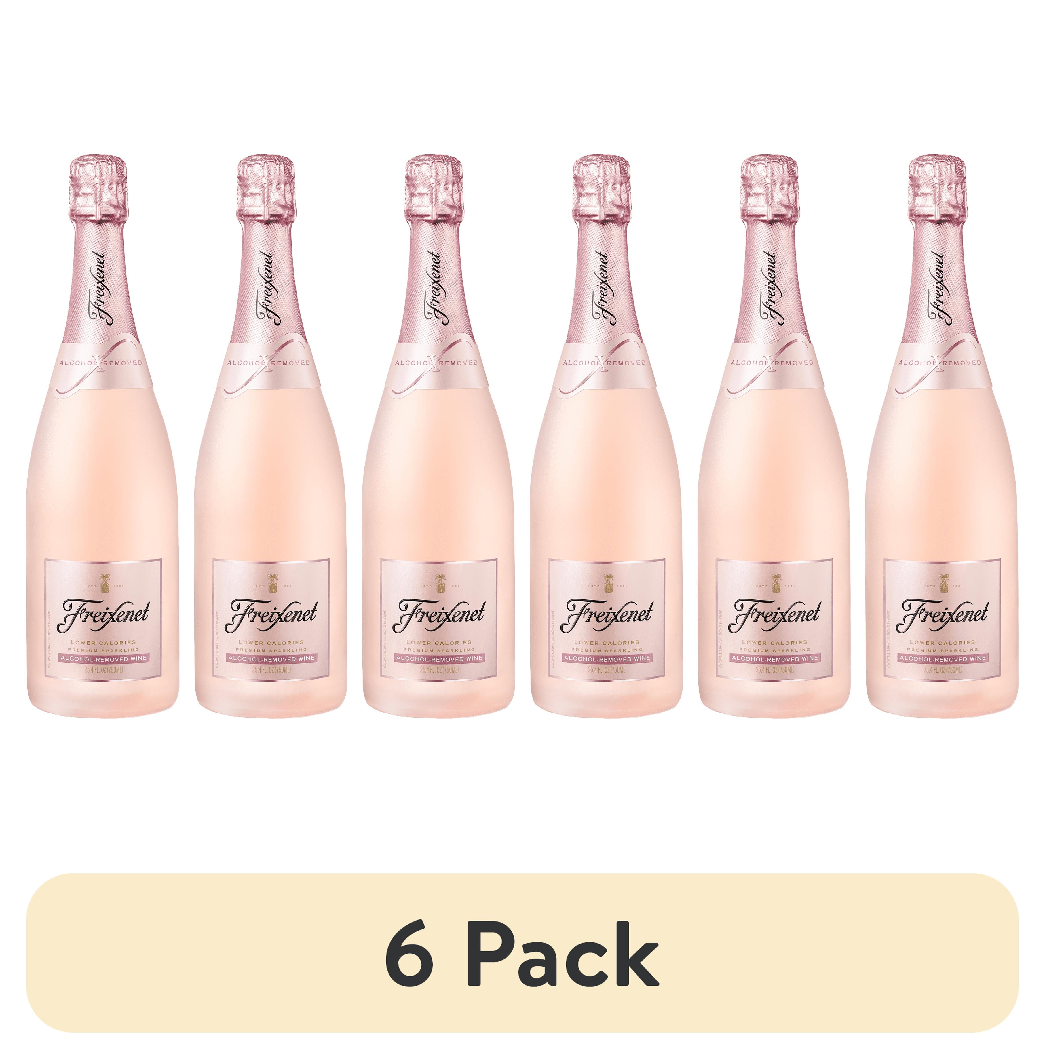 (6 pack) Freixenet Alcohol-Free Sparkling Rose Wine, 750ml Bottle ...