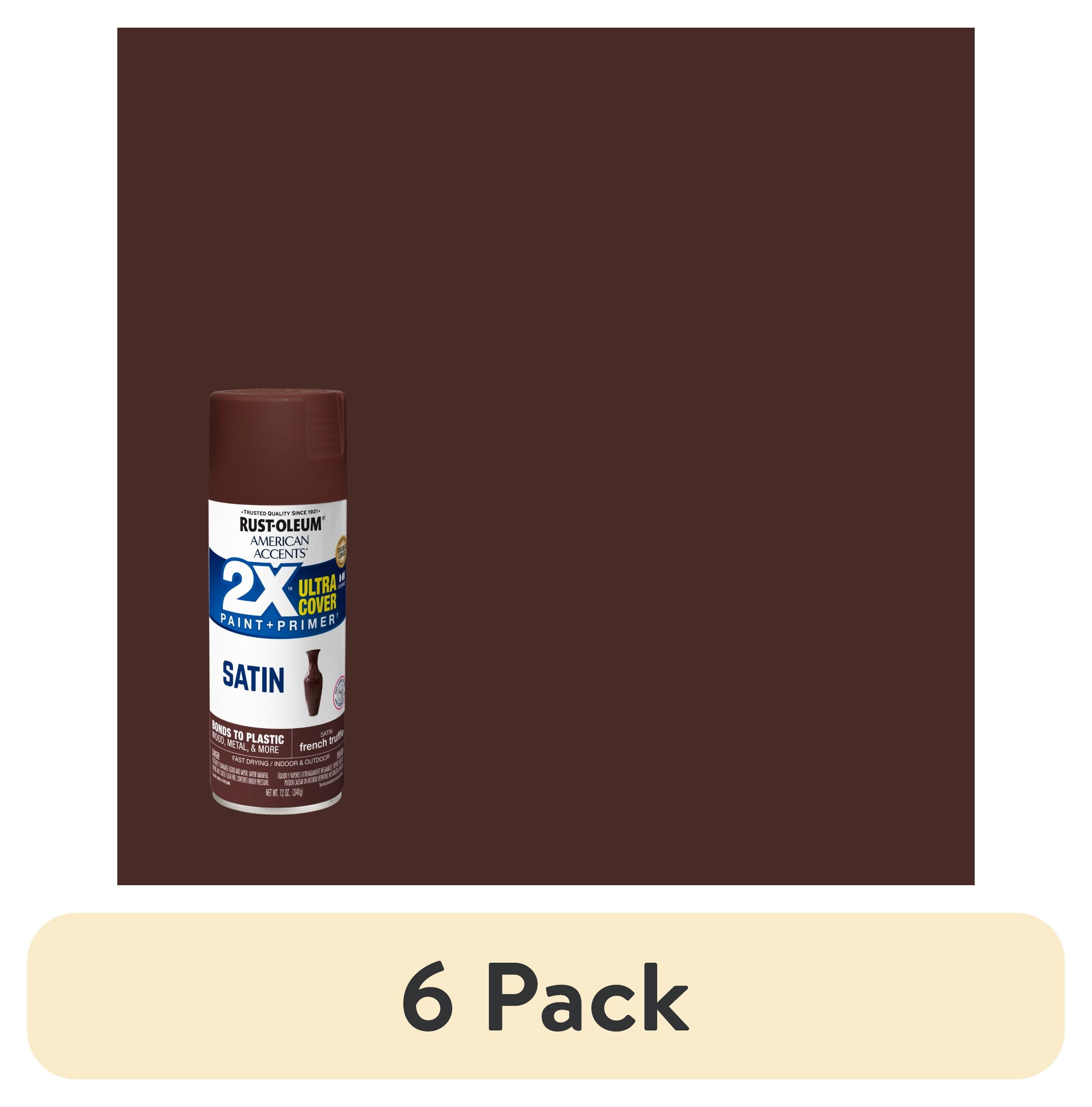 (6 pack) French Truffle, Rust-Oleum American Accents 2X Ultra Cover ...