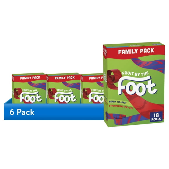 (6 pack) Fruit By The Foot Fruit Flavored Snacks, Variety Pack, 18 ...