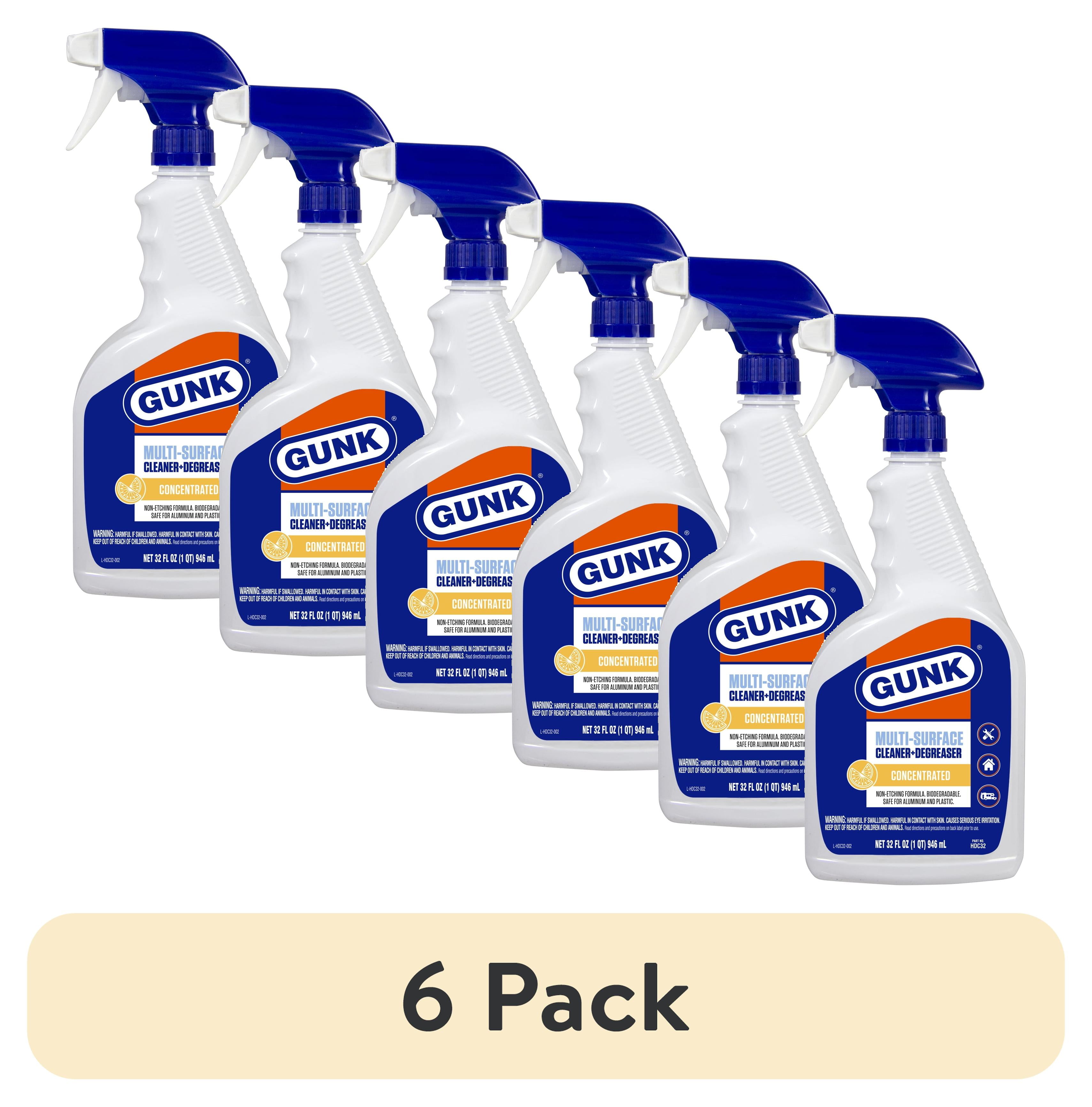 (6 pack) GUNK HDC32 Multi-Surface Trigger Spray Degreaser, All Purpose Cleaner, 32 oz - Walmart.com