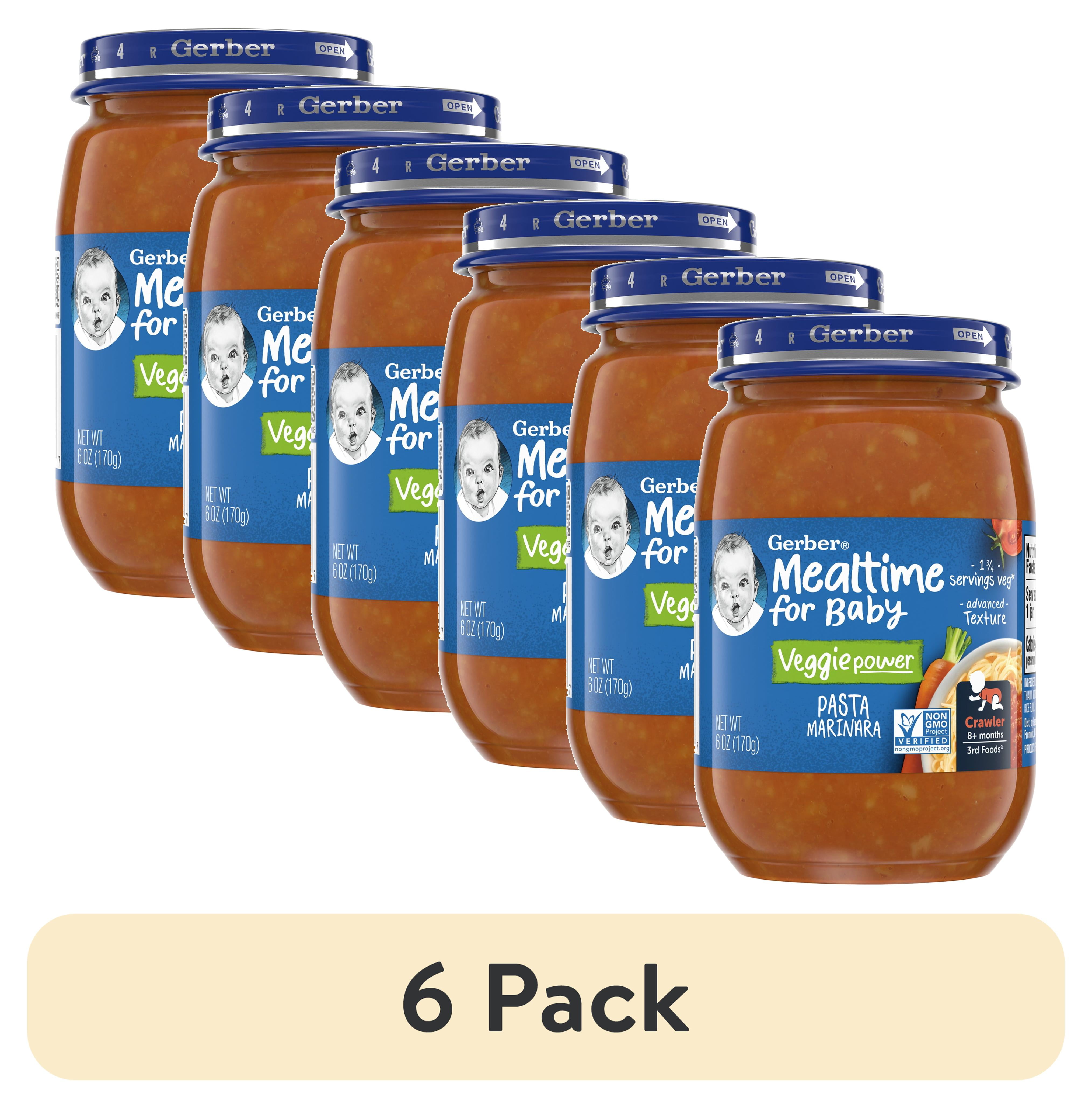 (6 pack) Gerber 3rd Foods Mealtime for Baby Veggie Power Baby Food ...