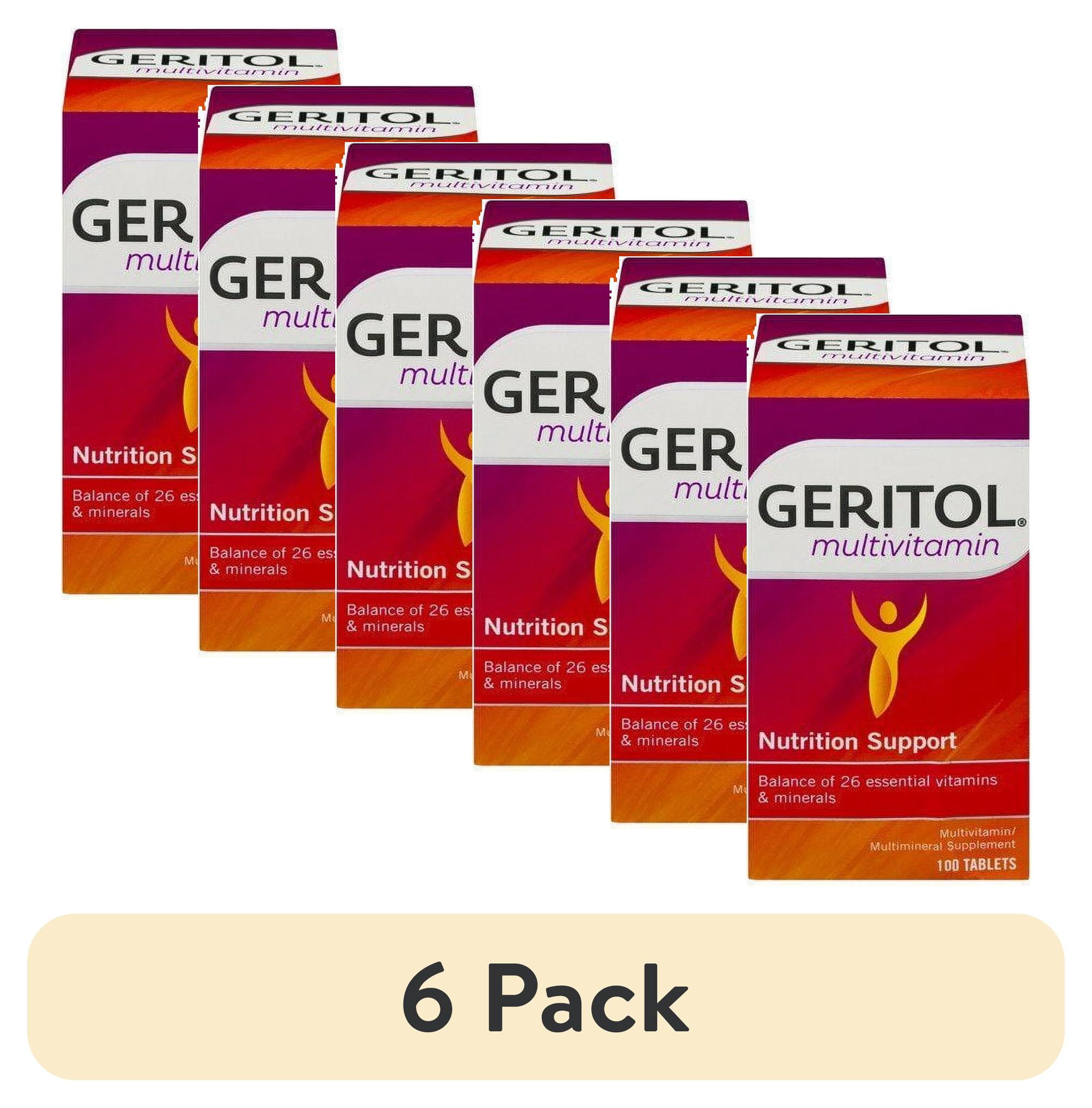 (6 pack) Geritol Complete Multivitamin + Multimineral Tabs, 100 ct ...