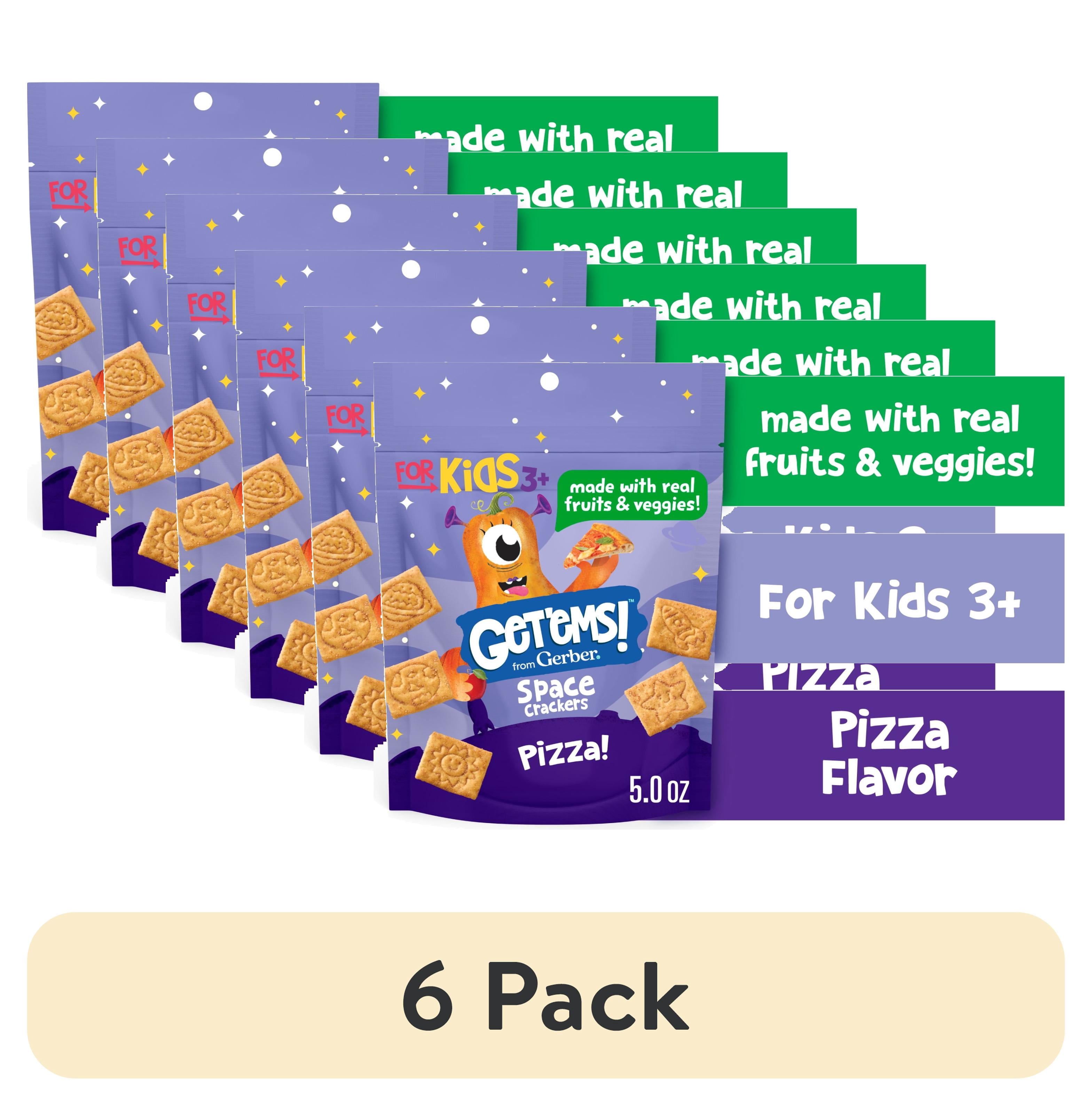(6 pack) Get'ems from Gerber Pizza Flavor Snack Crackers, Kids Snack ...