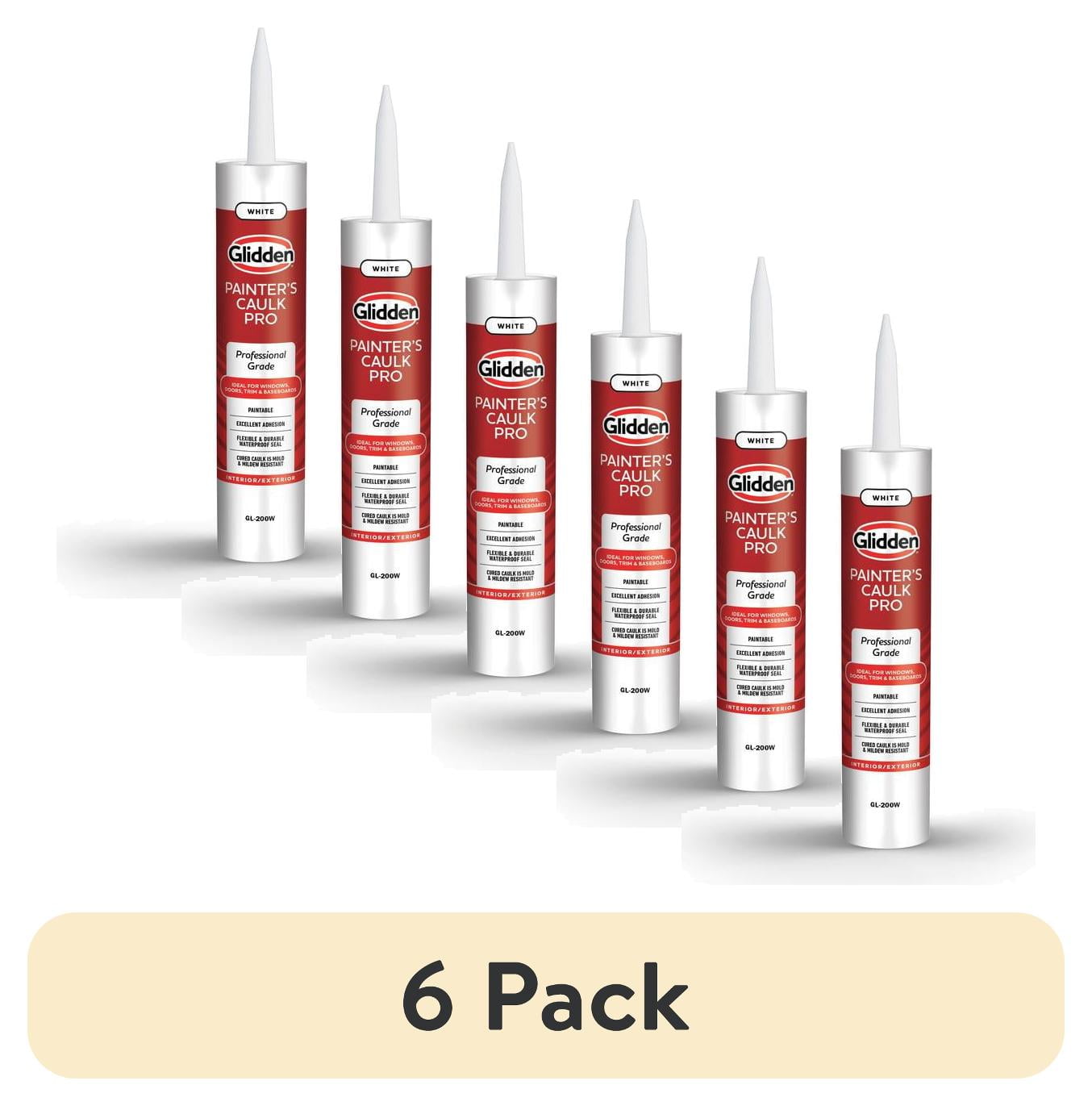 (6 pack) Glidden Painter's Caulk Pro 10.1 Fl. Oz. Multi-Purpose Acrylic ...