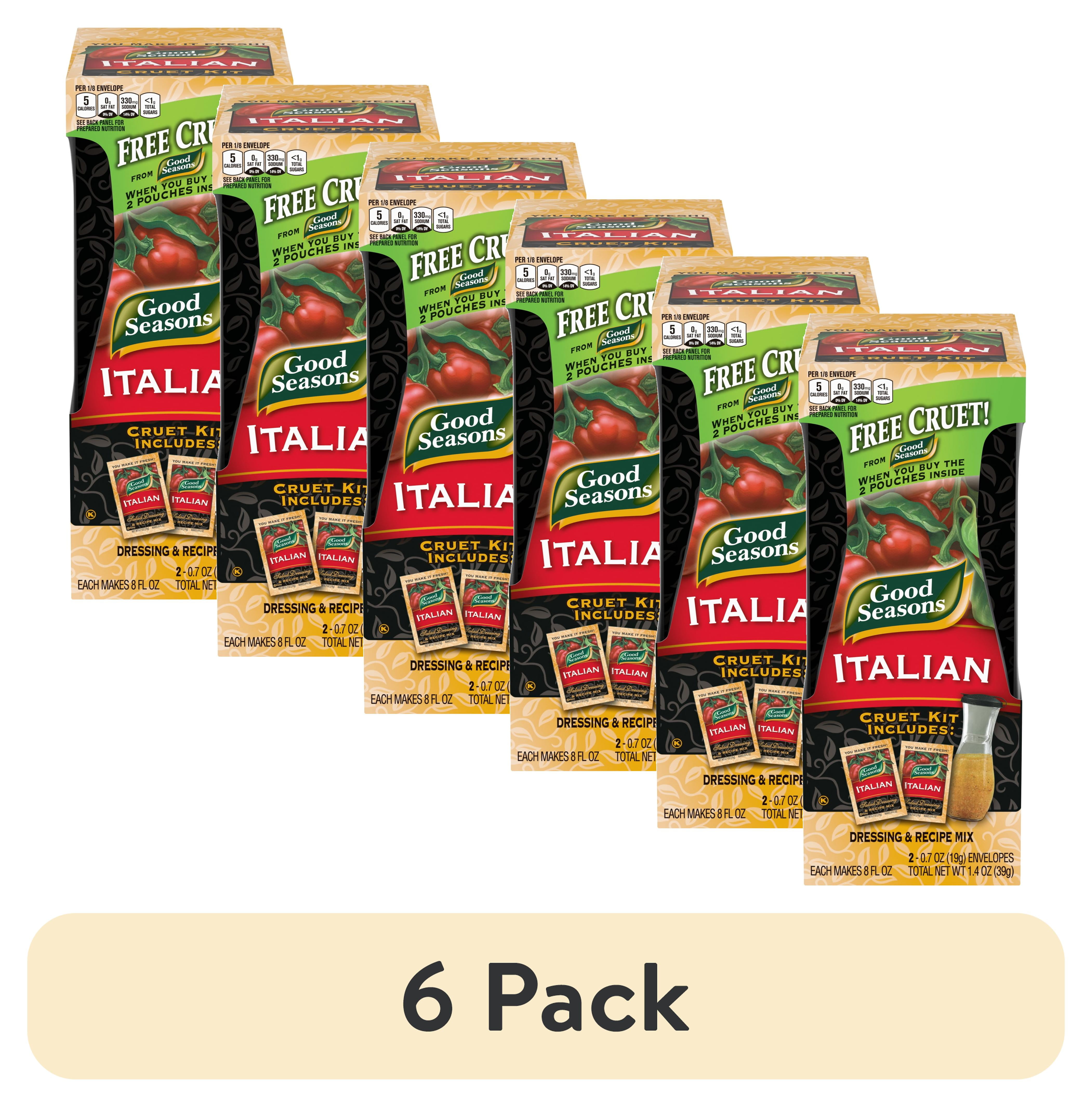 (6 pack) Good Seasons Italian Dressing & Recipe Seasoning Mix with Free ...