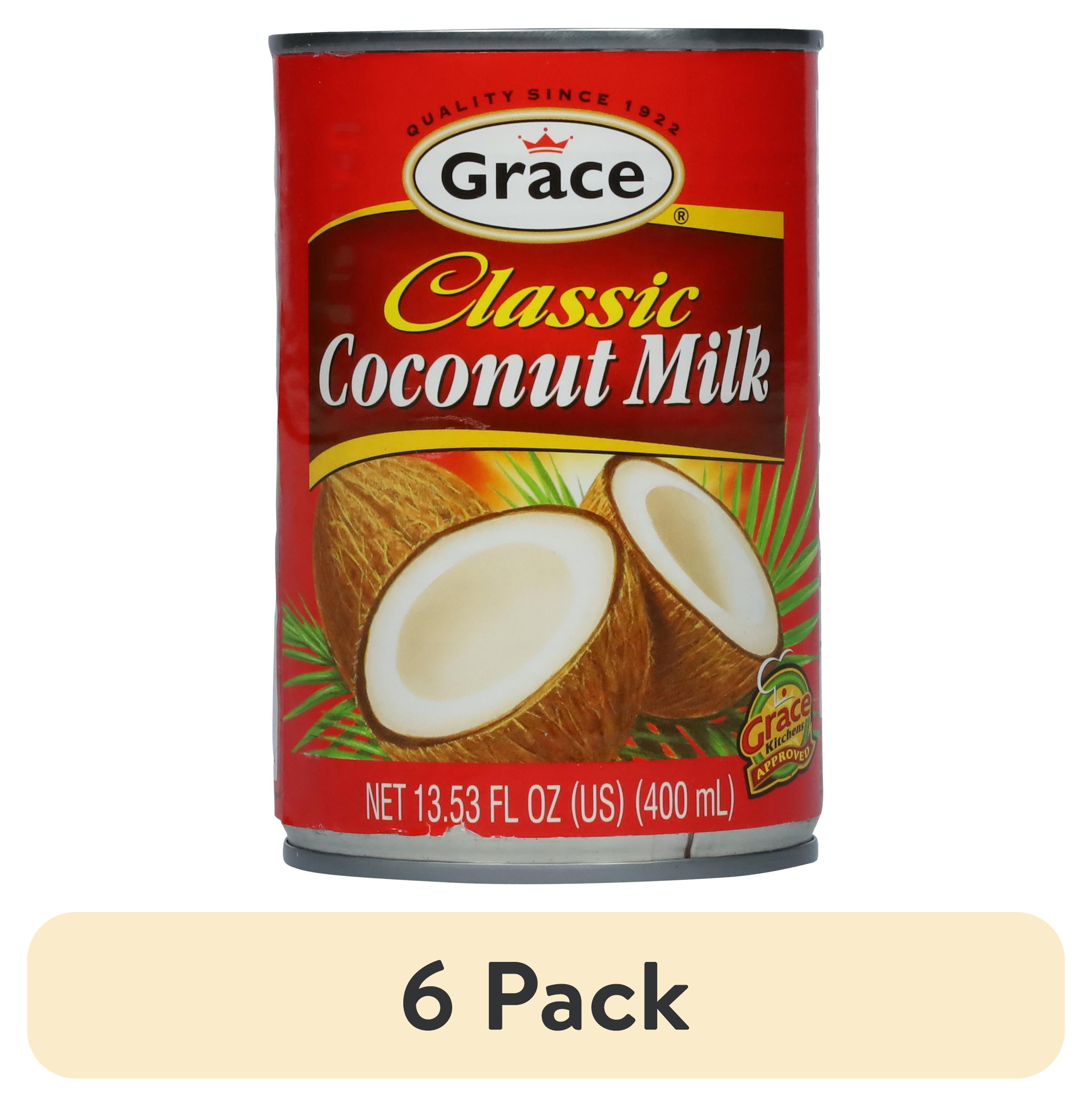 (6 pack) Grace Coconut Milk, 13.5 oz Can - Walmart.com