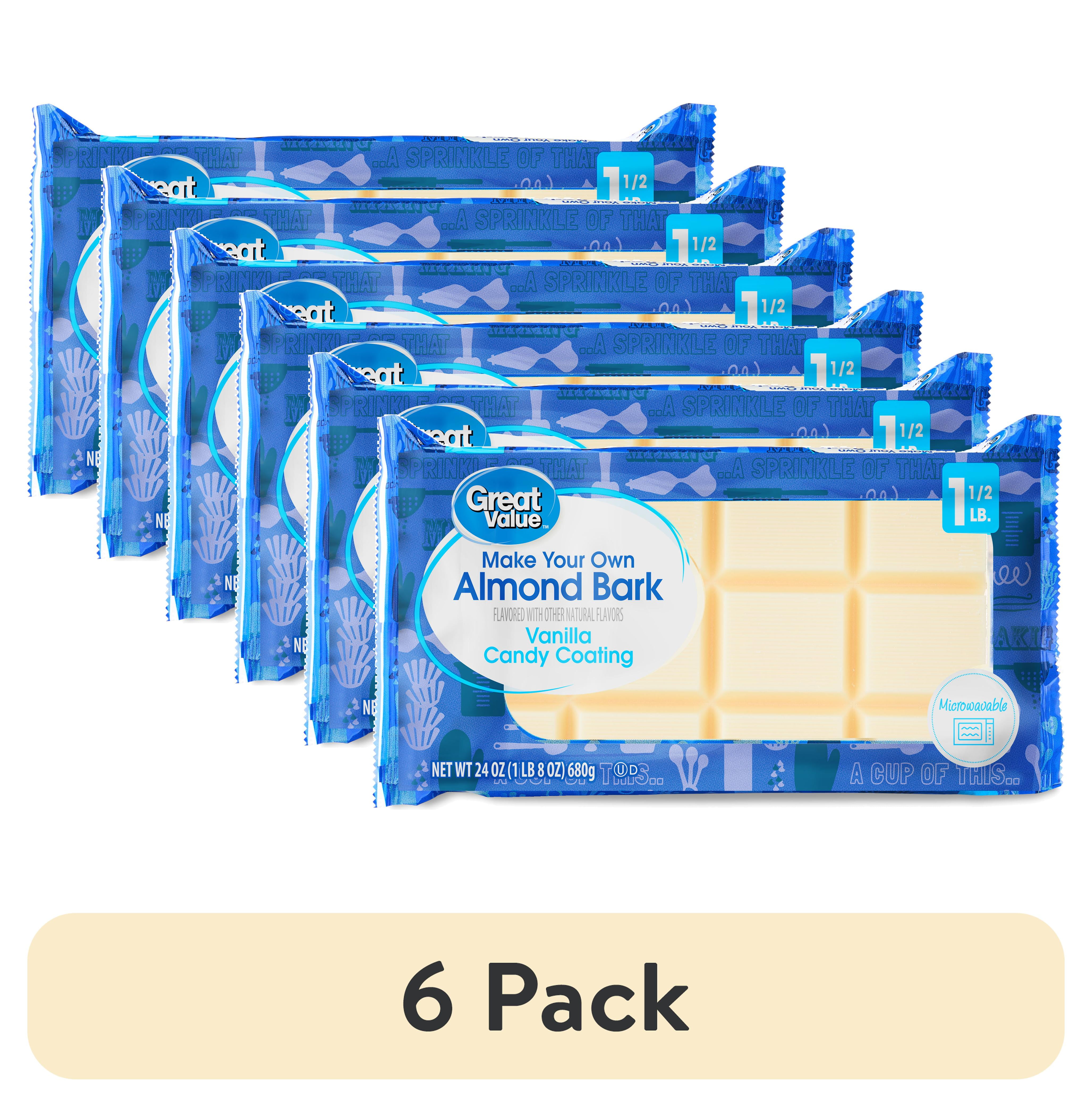 (6 pack) Great Value Almond Bark, Vanilla, 24 oz Bar - Walmart.com