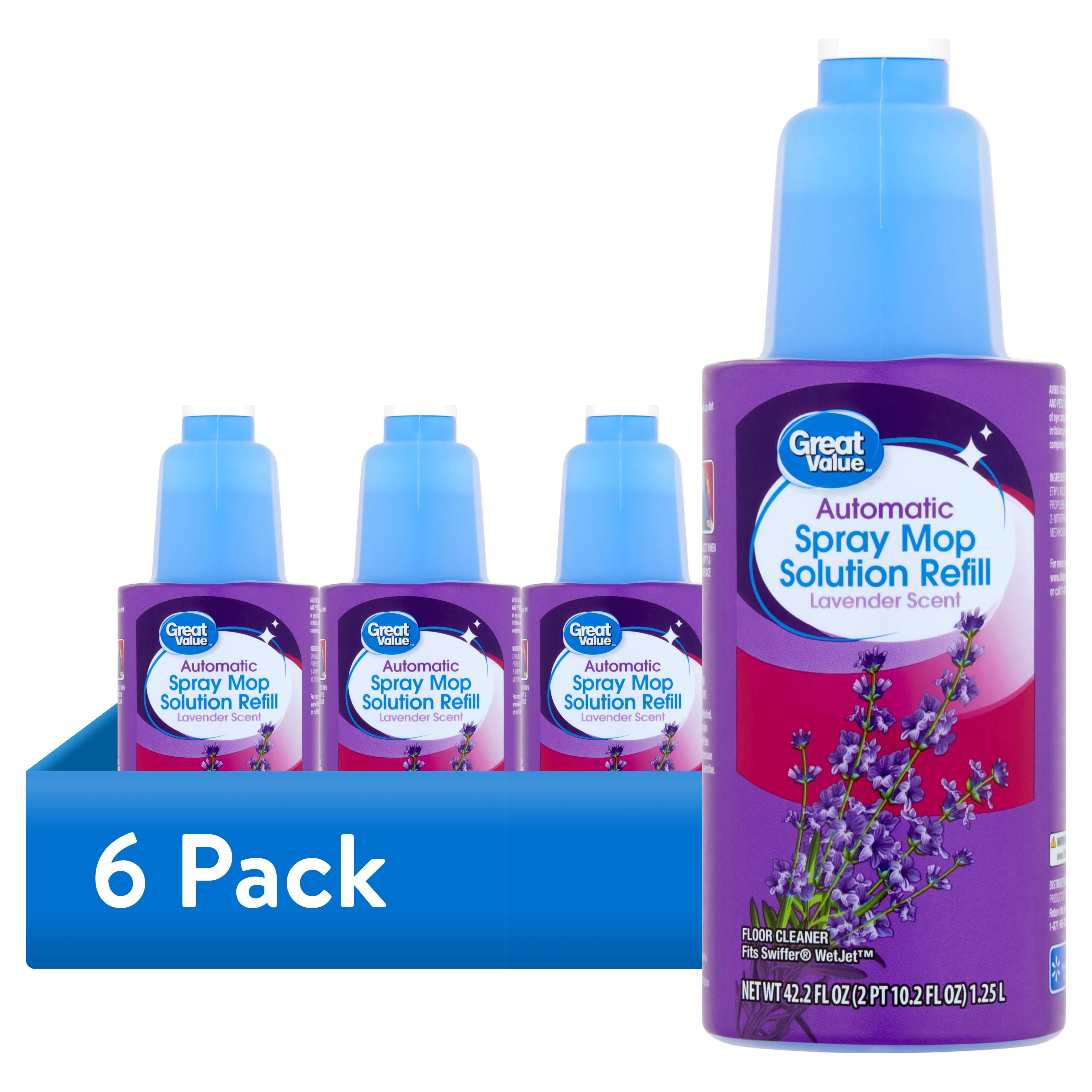 (6 pack) Great Value Auto Spray Mop Floor Cleaning Solution Refill ...