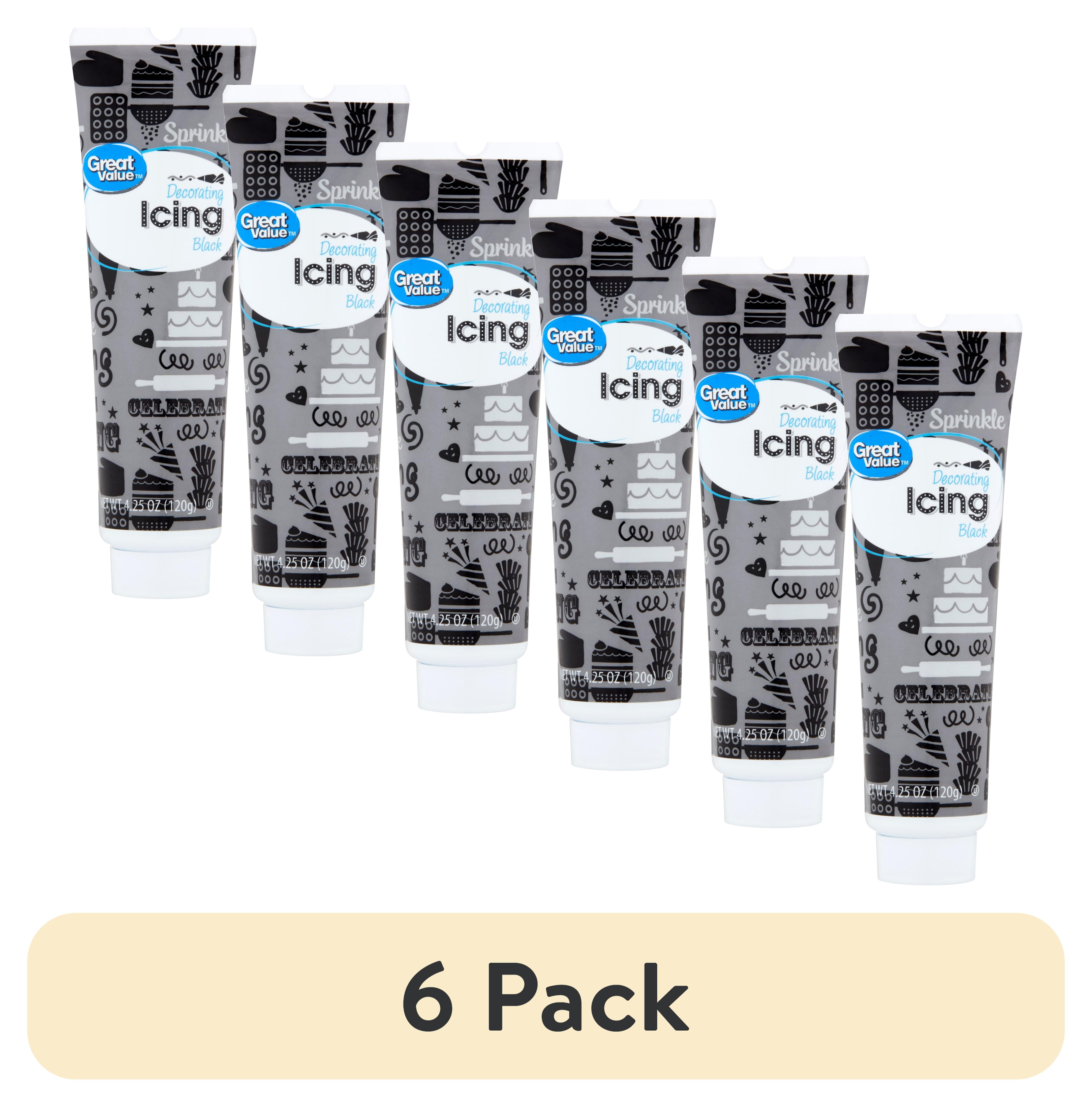 (6 pack) Great Value Black Decorating Icing, 4.25 oz - Walmart.com