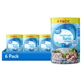 (6 pack) Great Value Chunk Light Tuna in Water, 5 oz, 4 Pack - Walmart.com