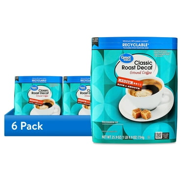 Great Value Medium Dark Roast Decaf Colombian Instant Coffee 7 oz ...