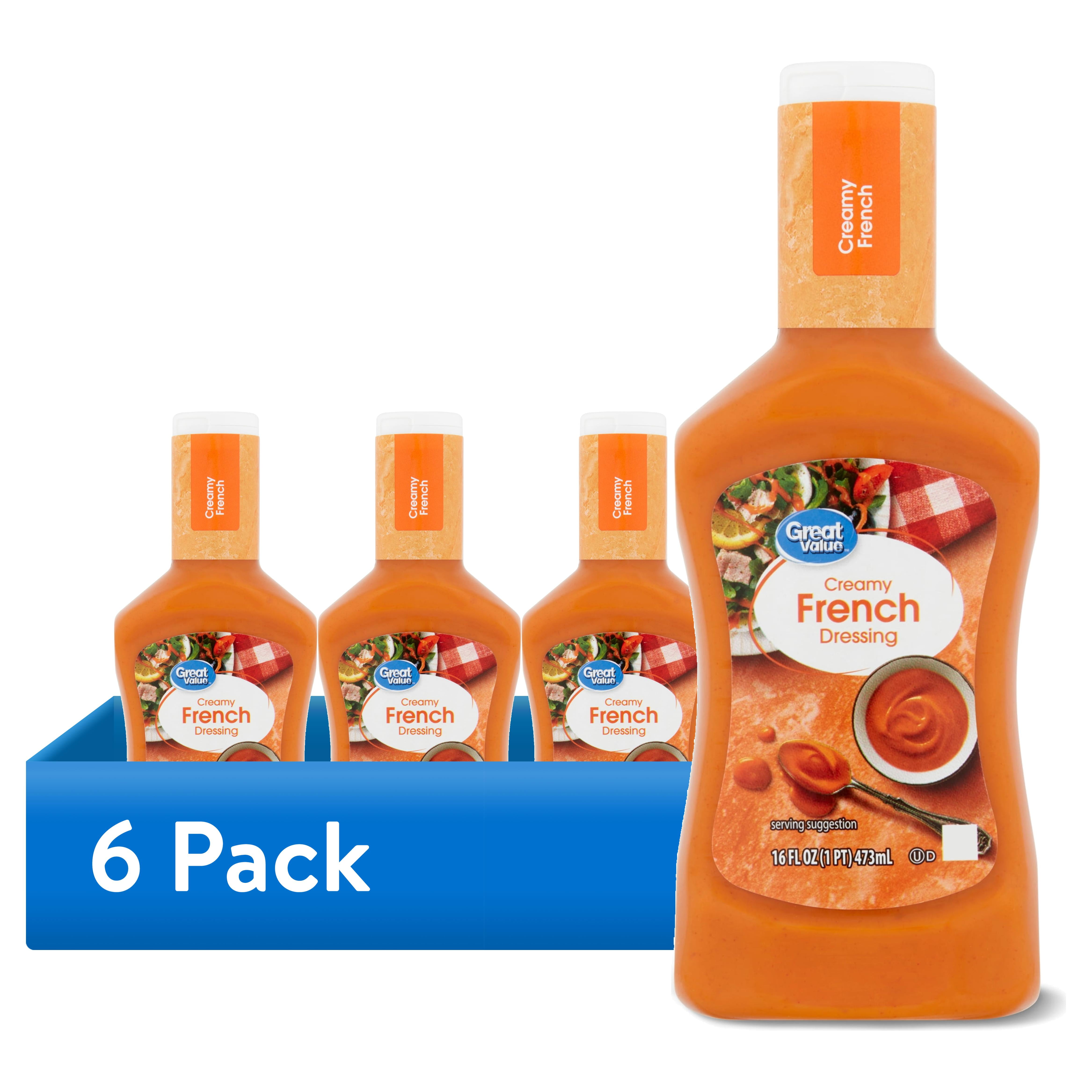 (6 pack) Great Value Creamy French Dressing, 16 fl oz - Walmart ...