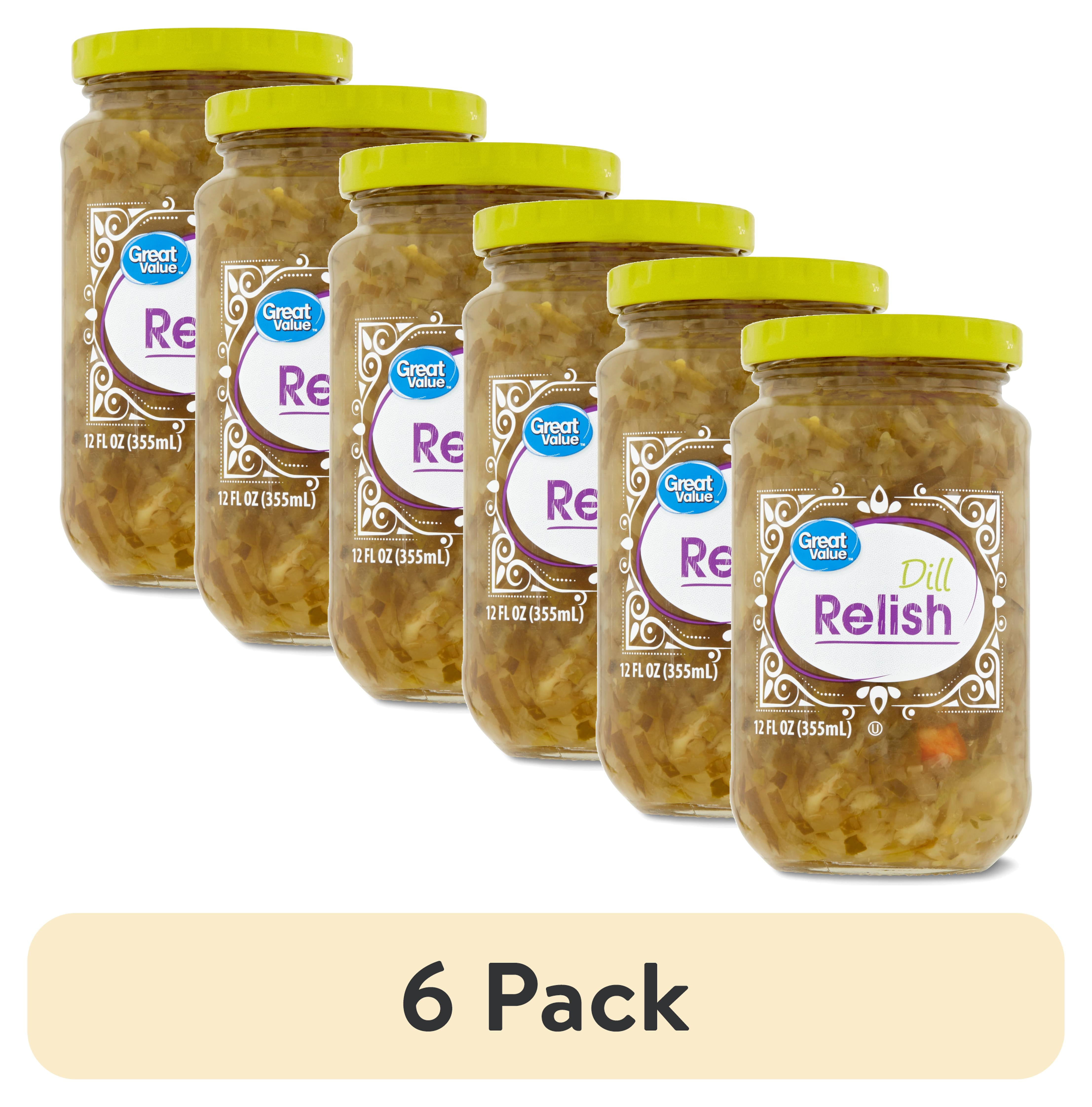 (6 pack) Great Value Dill Relish, 12 fl oz - Walmart.com