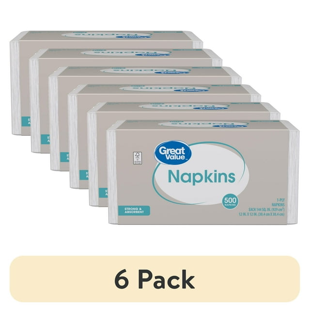 Great Value Napkins 500 | Foodservice napkins for catering - Walmart ...