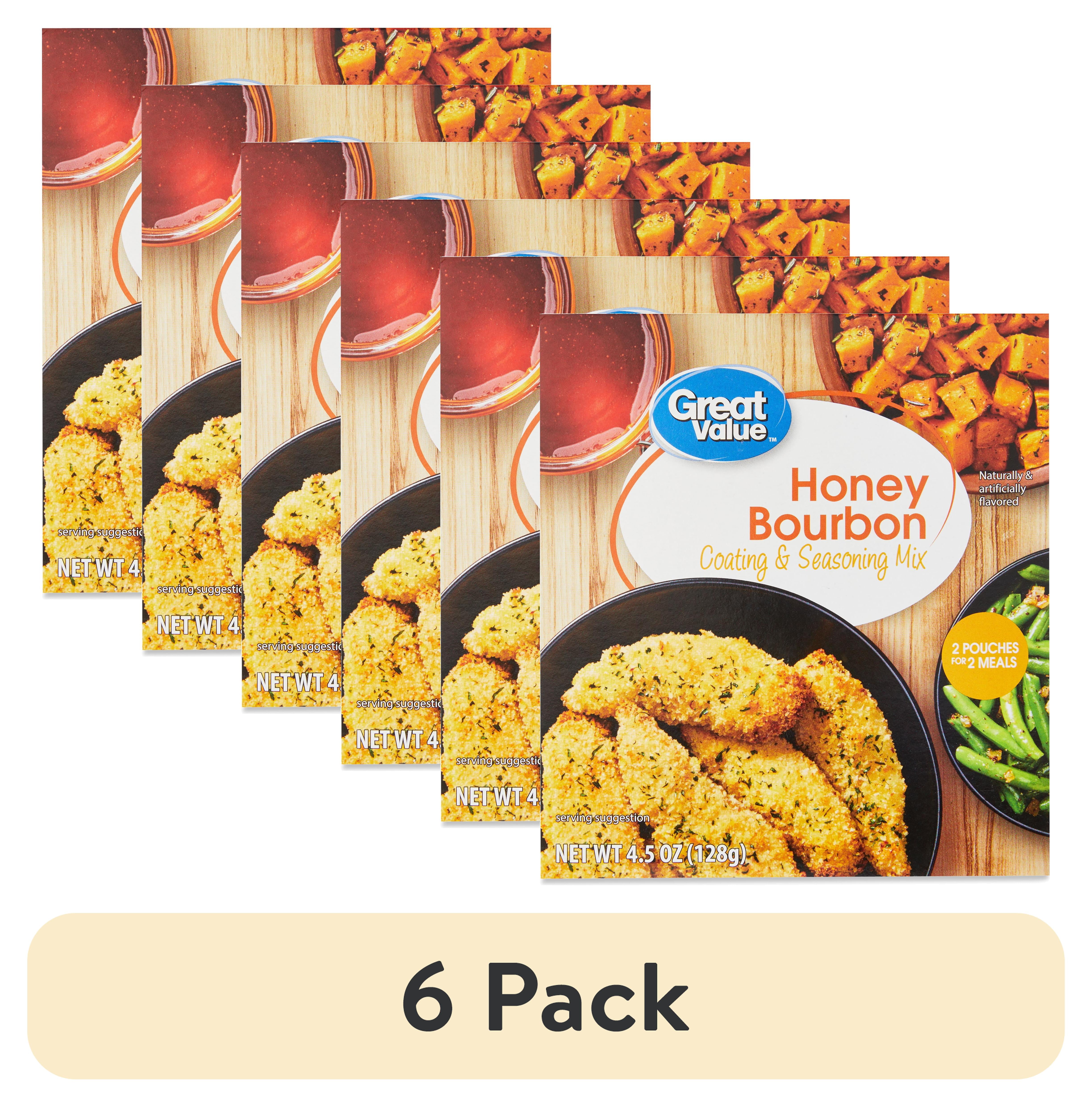 (6 pack) Great Value Honey Bourbon Coating & Seasoning Mix, Crumbles ...