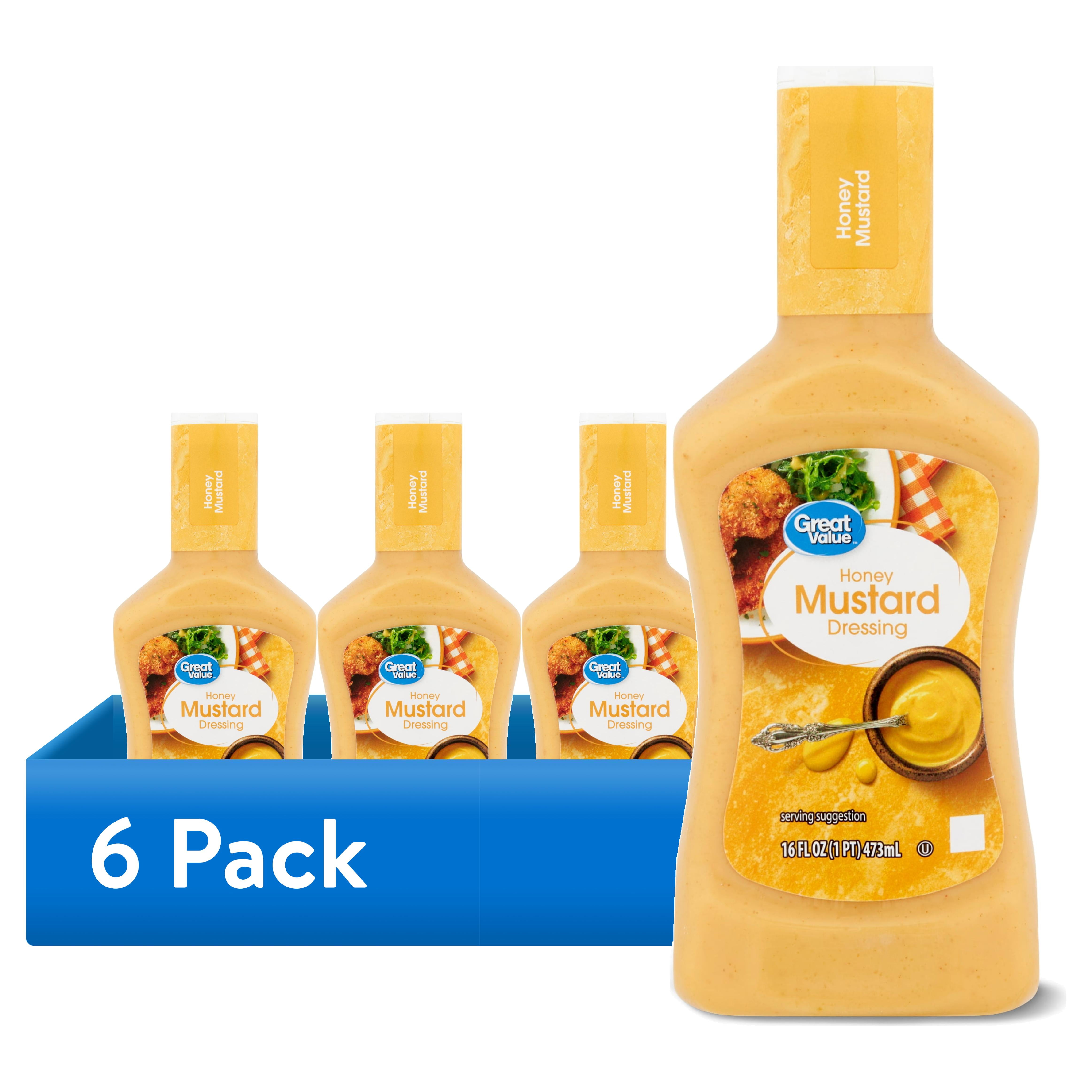 (6 pack) Great Value Honey Mustard Dressing & Dip, 16 fl oz - Walmart.com