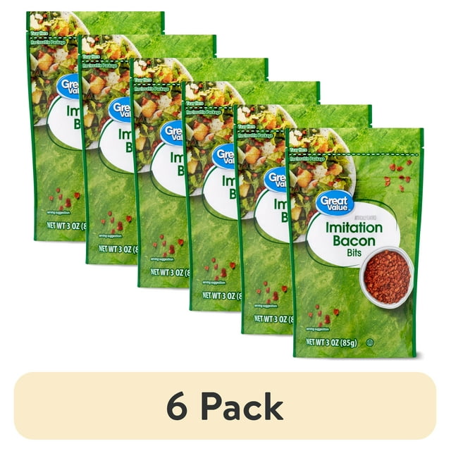 (6 pack) Great Value Imitation Bacon Bits, 3 oz - Walmart.com