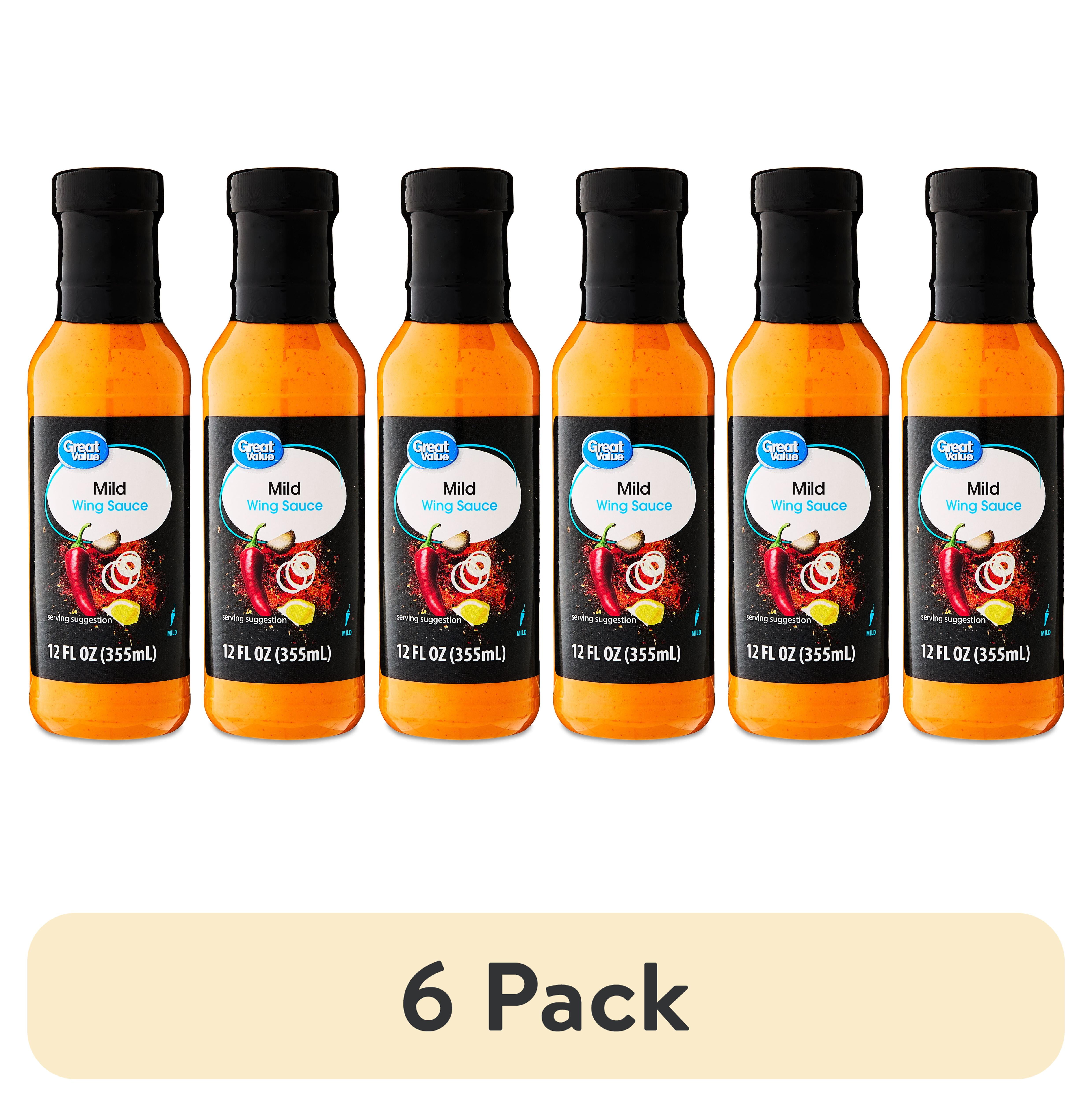 (6 pack) Great Value Mild Wing Sauce, 12 fl oz - Walmart.com