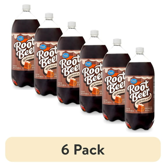 (6 pack) Great Value Root Beer Soda, 2 Liter Bottle - Walmart.com