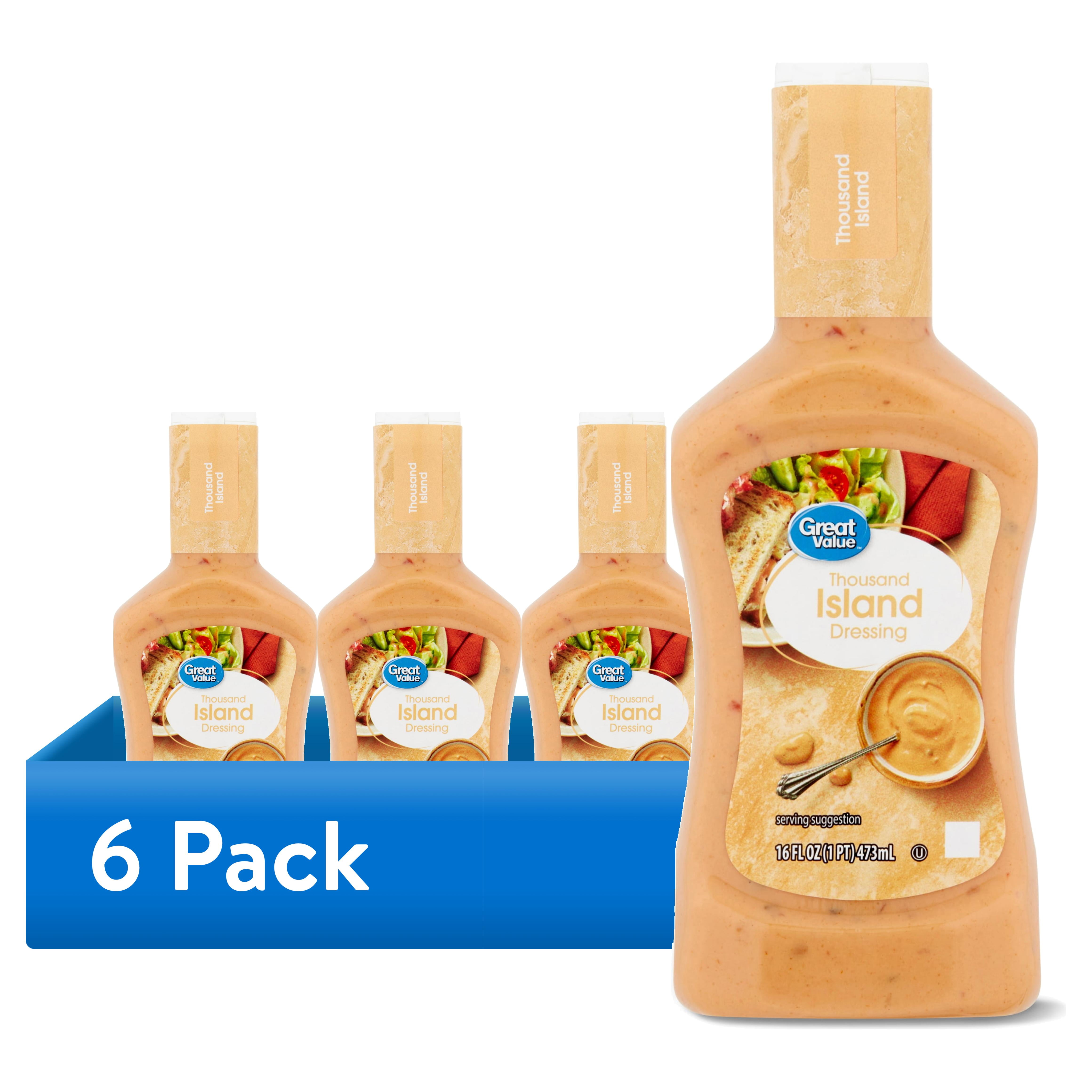 (6 pack) Great Value Thousand Island Dressing, 16 fl oz - Walmart.com
