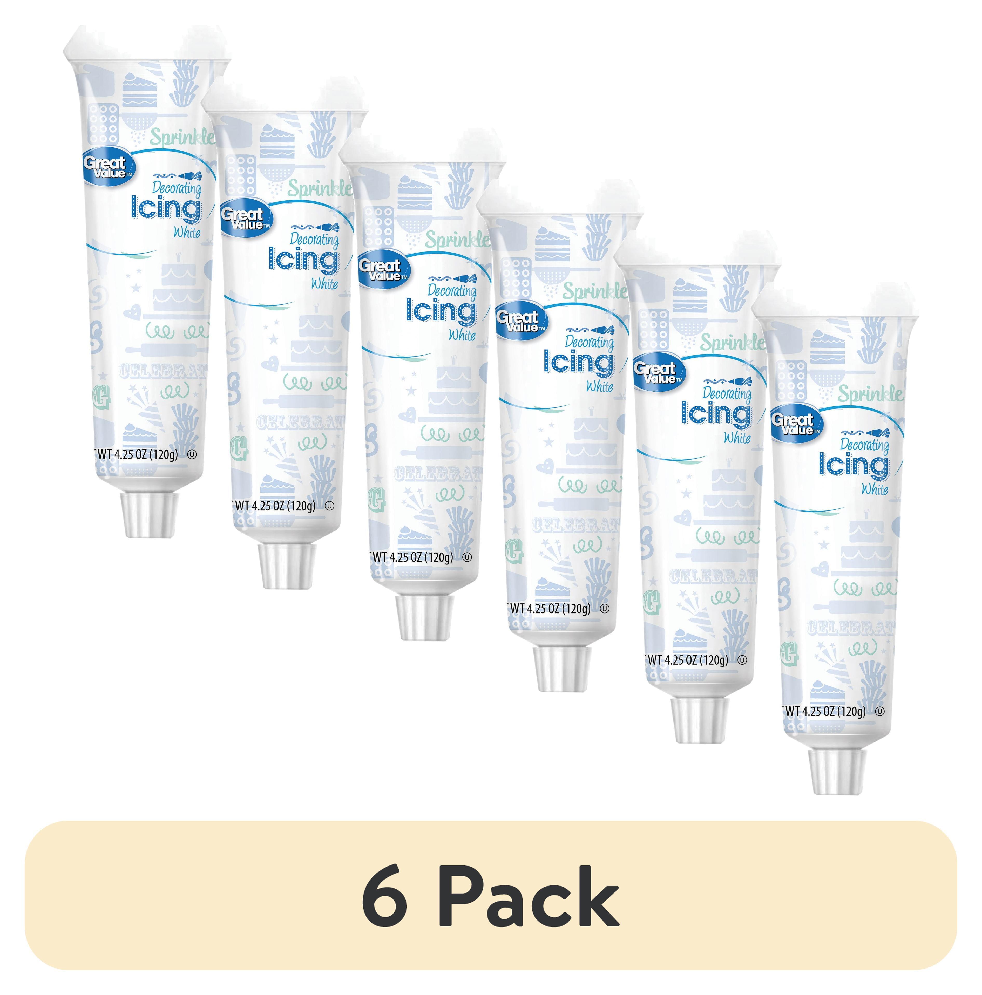 (6 pack) Great Value White Decorating Icing, 4.25 oz - Walmart.com