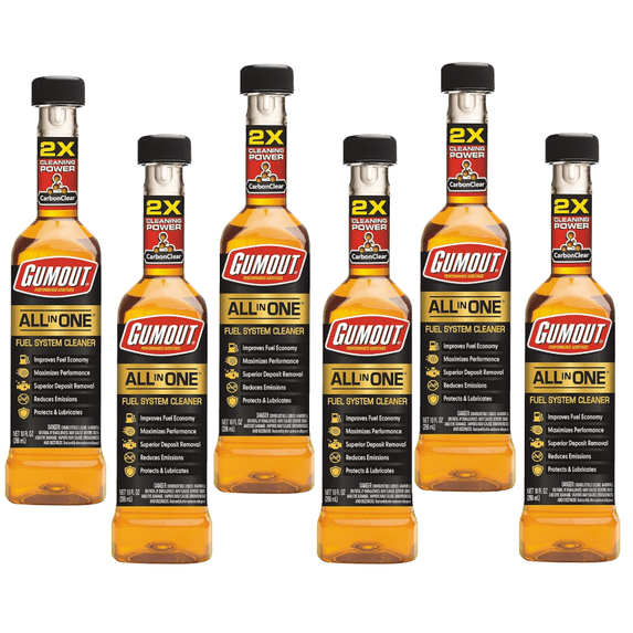(6 pack) Gumout All-in-One Complete Fuel System Cleaner Additive 10 oz ...