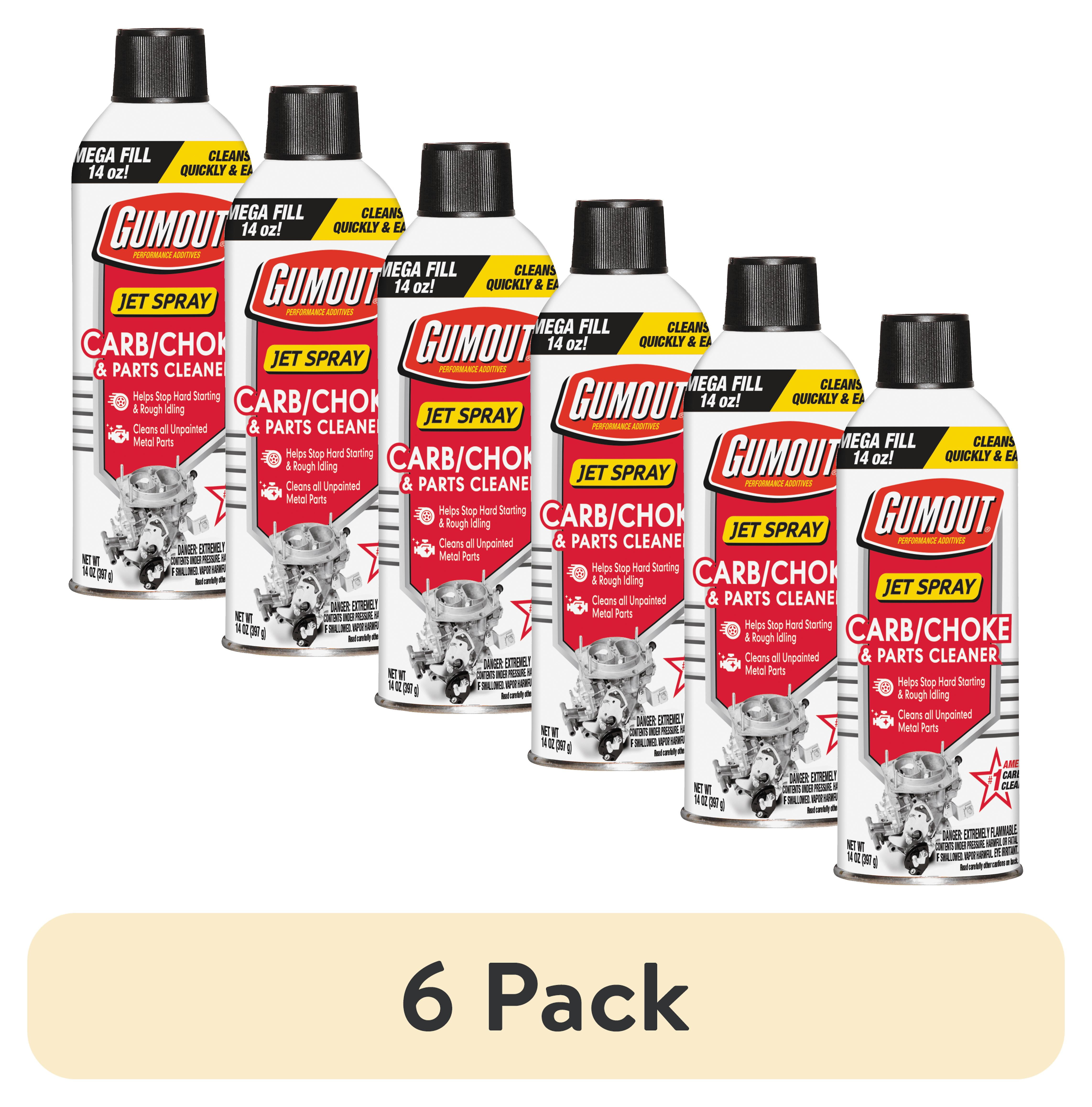 (6 pack) Gumout 800002231W Jet Spray Carb, Choke and Parts Cleaner ...