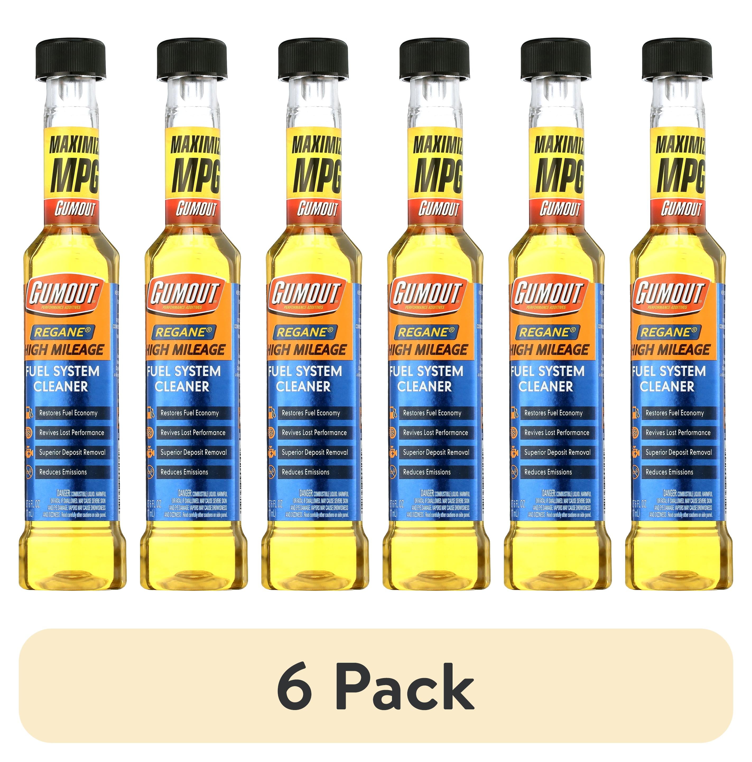 (6 pack) Gumout Regane High Mileage Fuel System Cleaner Additive, 6OZ ...