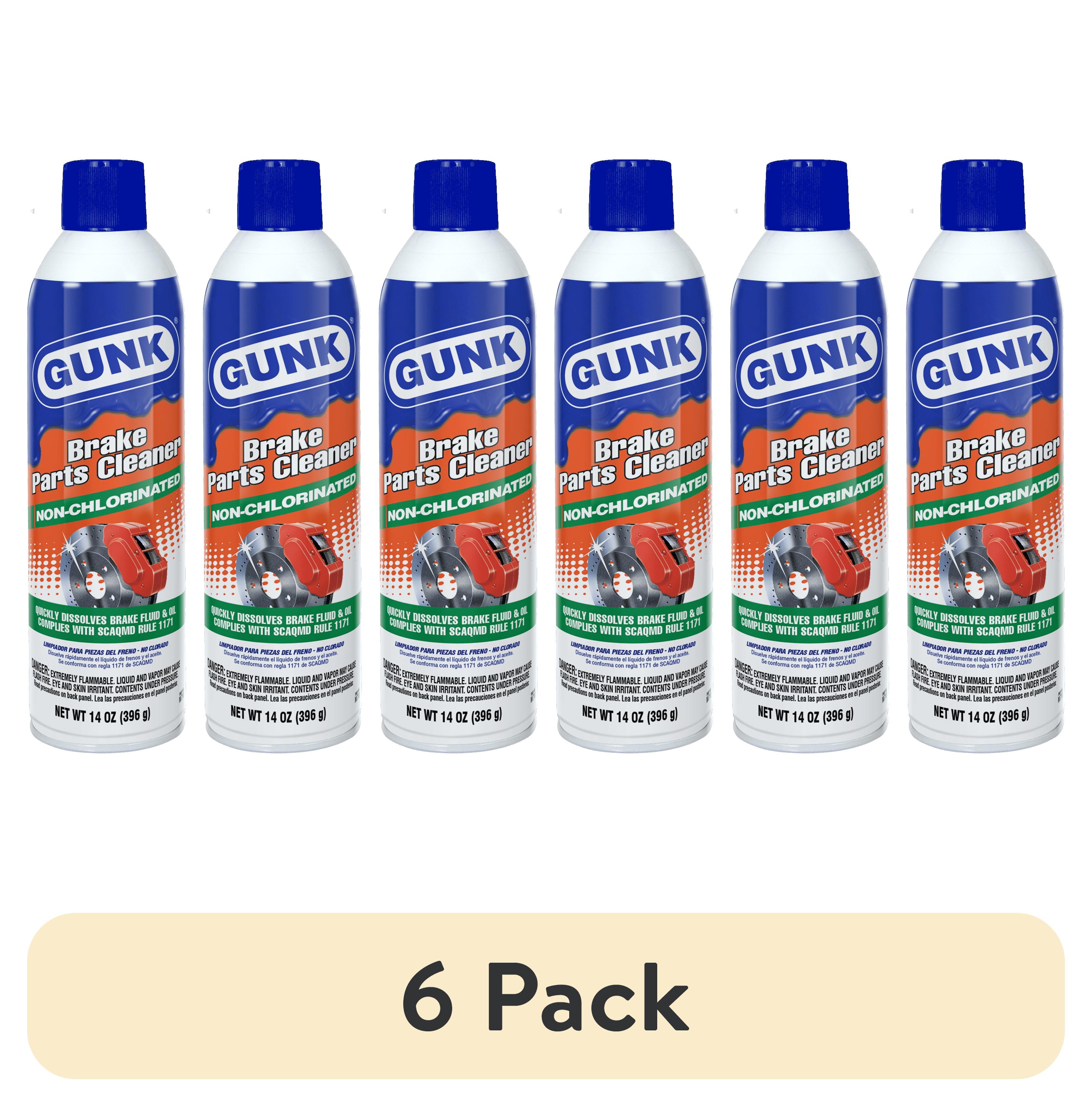 (6 pack) Gunk Non-Chlorinated Brake Cleaner, Universal, 14oz - Walmart.com