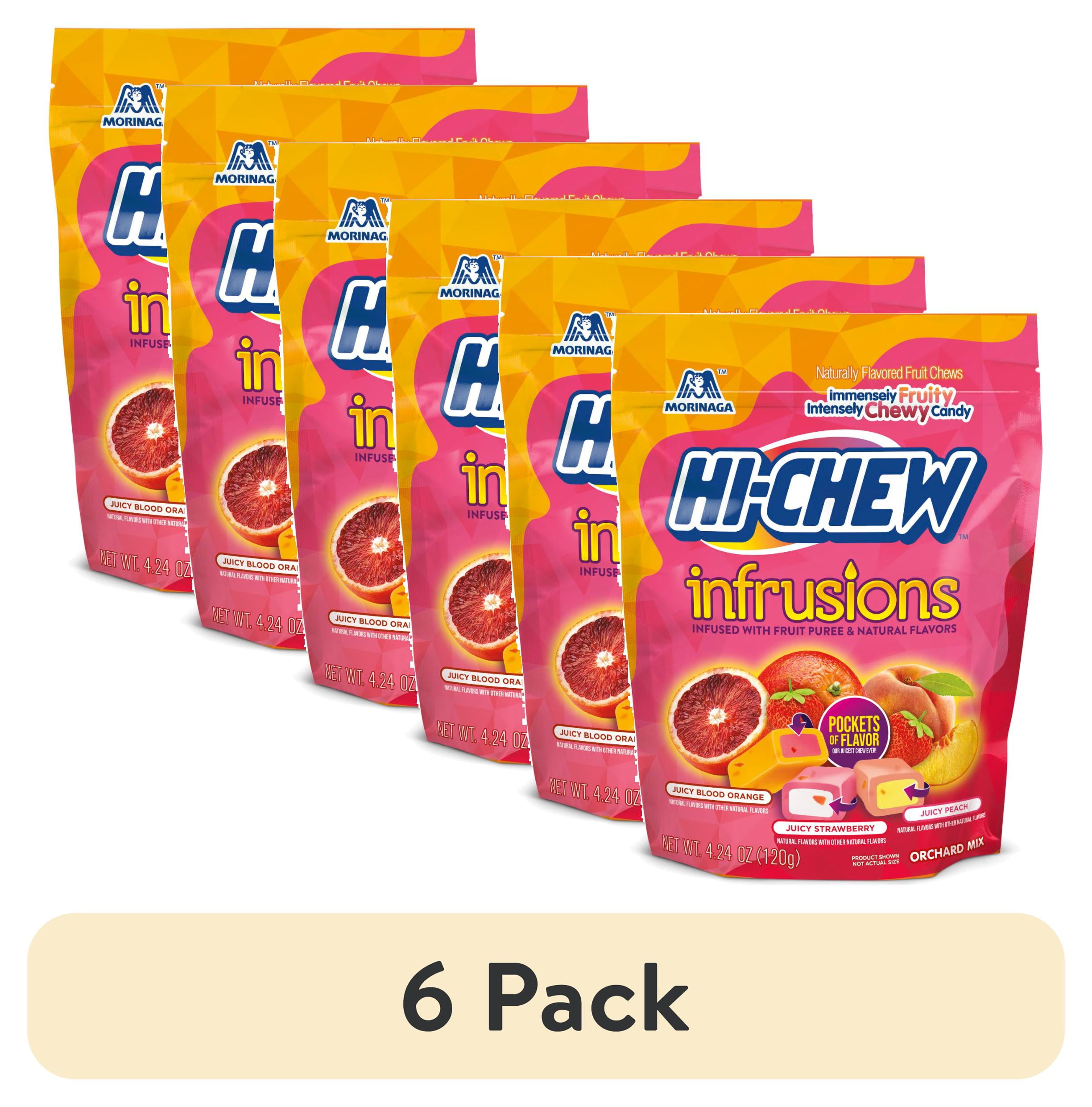 (6 pack) HI-CHEW Infrusions Chewy Candy, 4.24 oz, Stand up Pouch ...